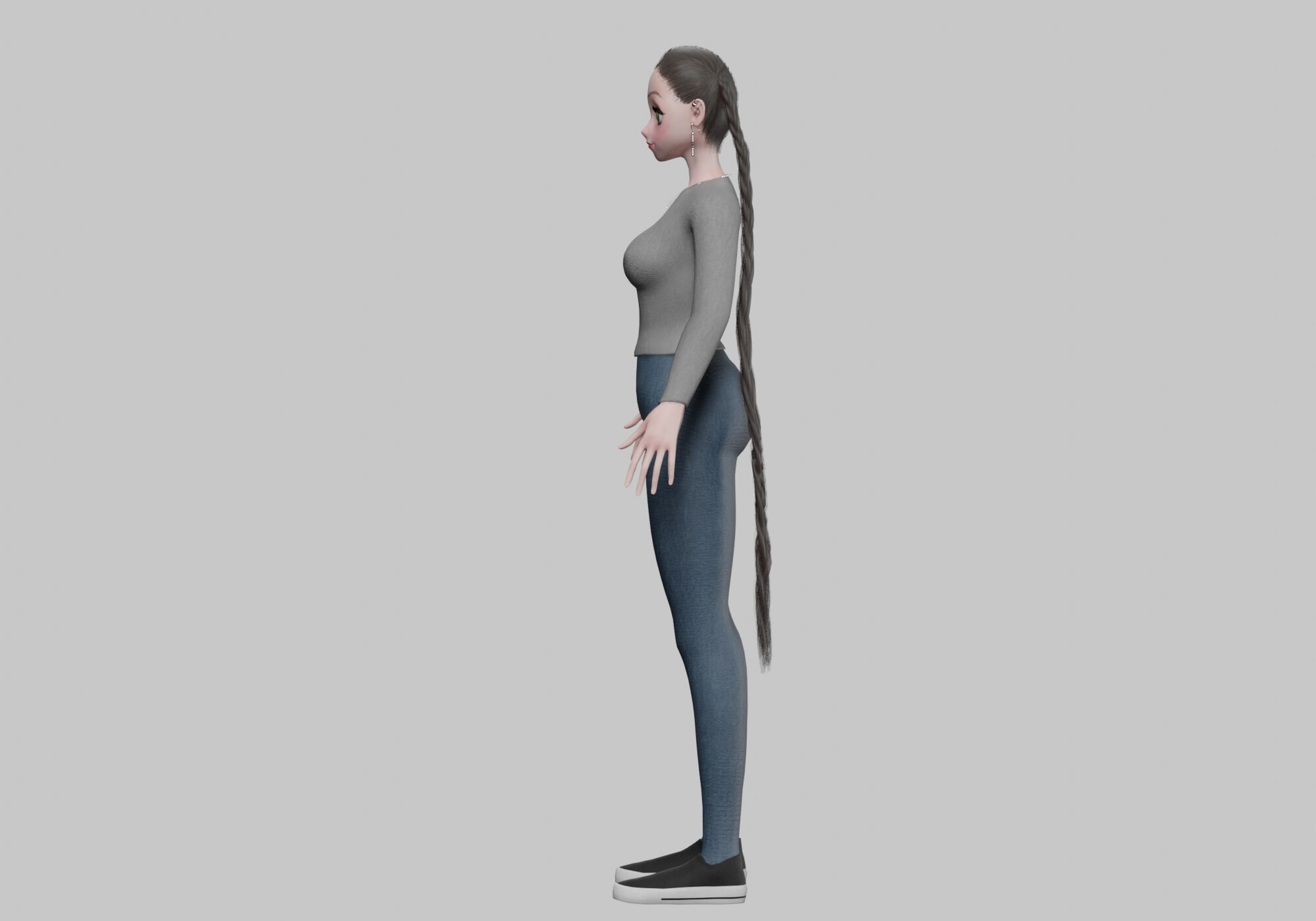 Basic Classic Girl V31807 - 3D Model by nickianimations