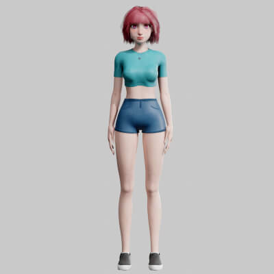 Basic Classic Woman V31401 - 3D Model by nickianimations