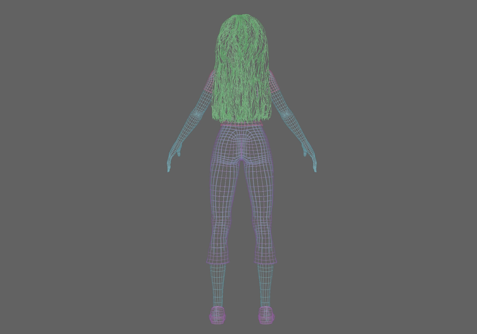 Basic Cool Girl V33558 - 3D Model by nickianimations
