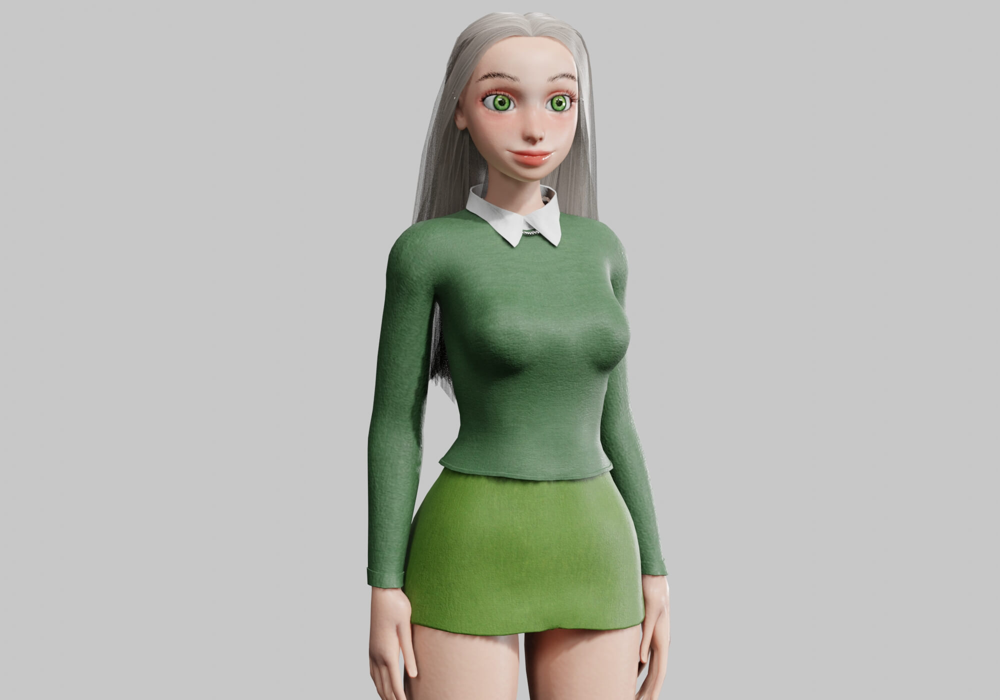 Basic Cool Woman V33050 - 3D Model by nickianimations