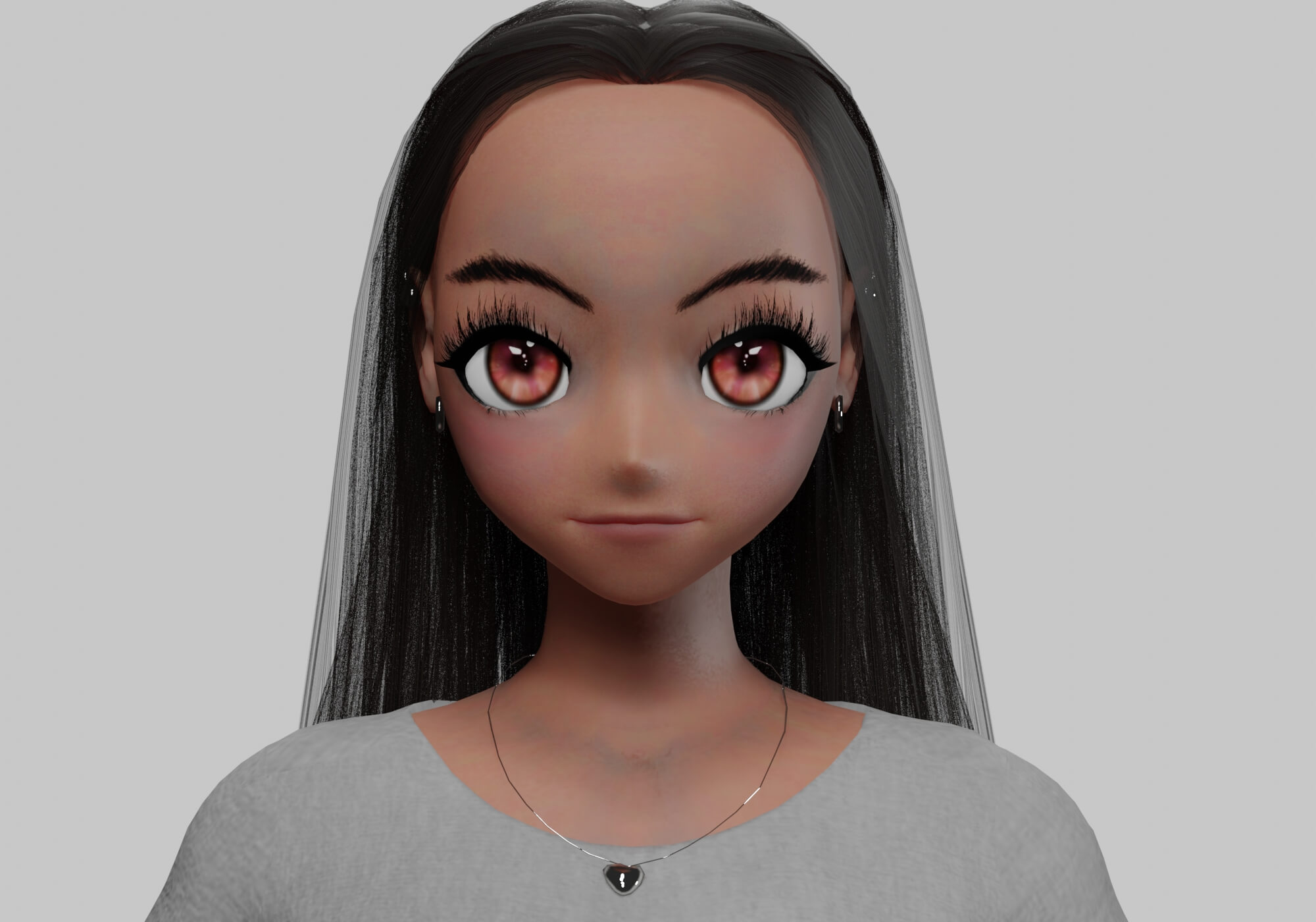 Basic Cute Girl V31075 - 3D Model by nickianimations