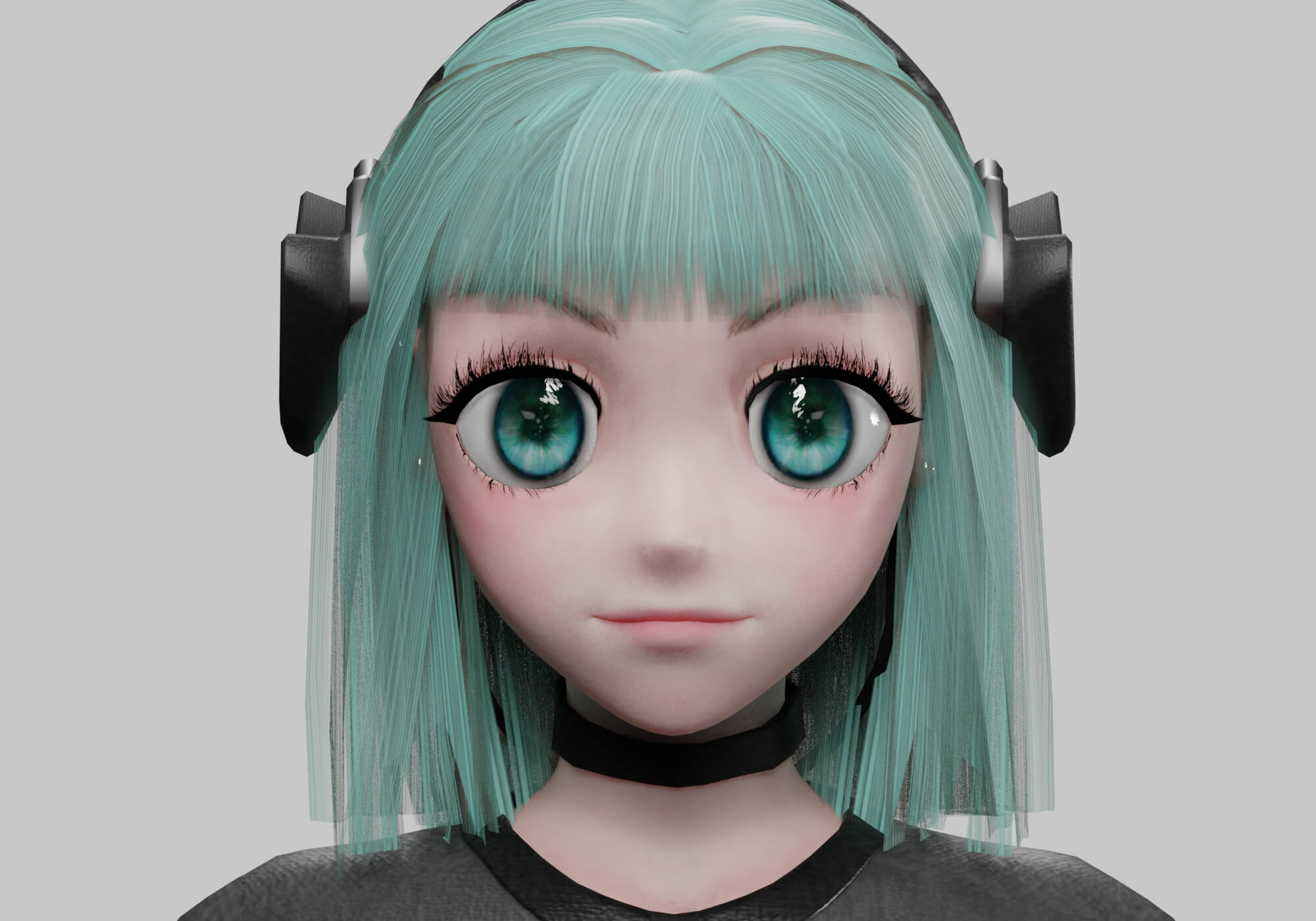Basic Cute Girl V35675 - 3D Model by nickianimations
