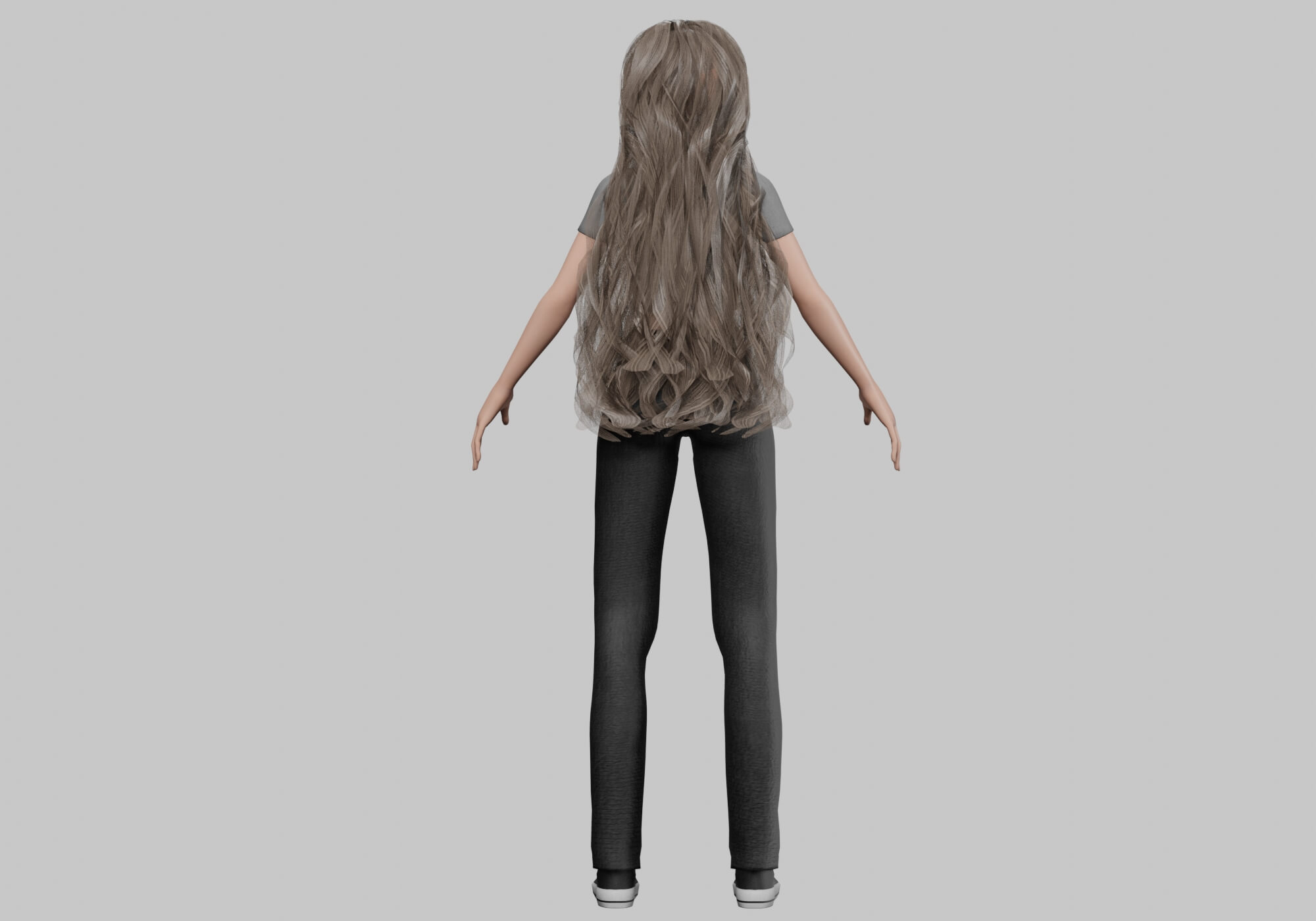 Basic Cute Girl V37576 - 3D Model by nickianimations