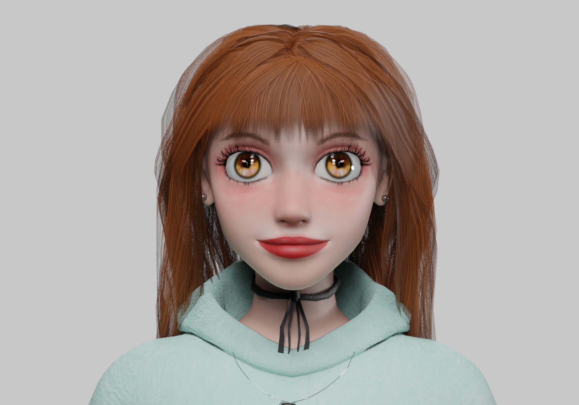 Basic Cute Woman V35794 - 3D Model by nickianimations