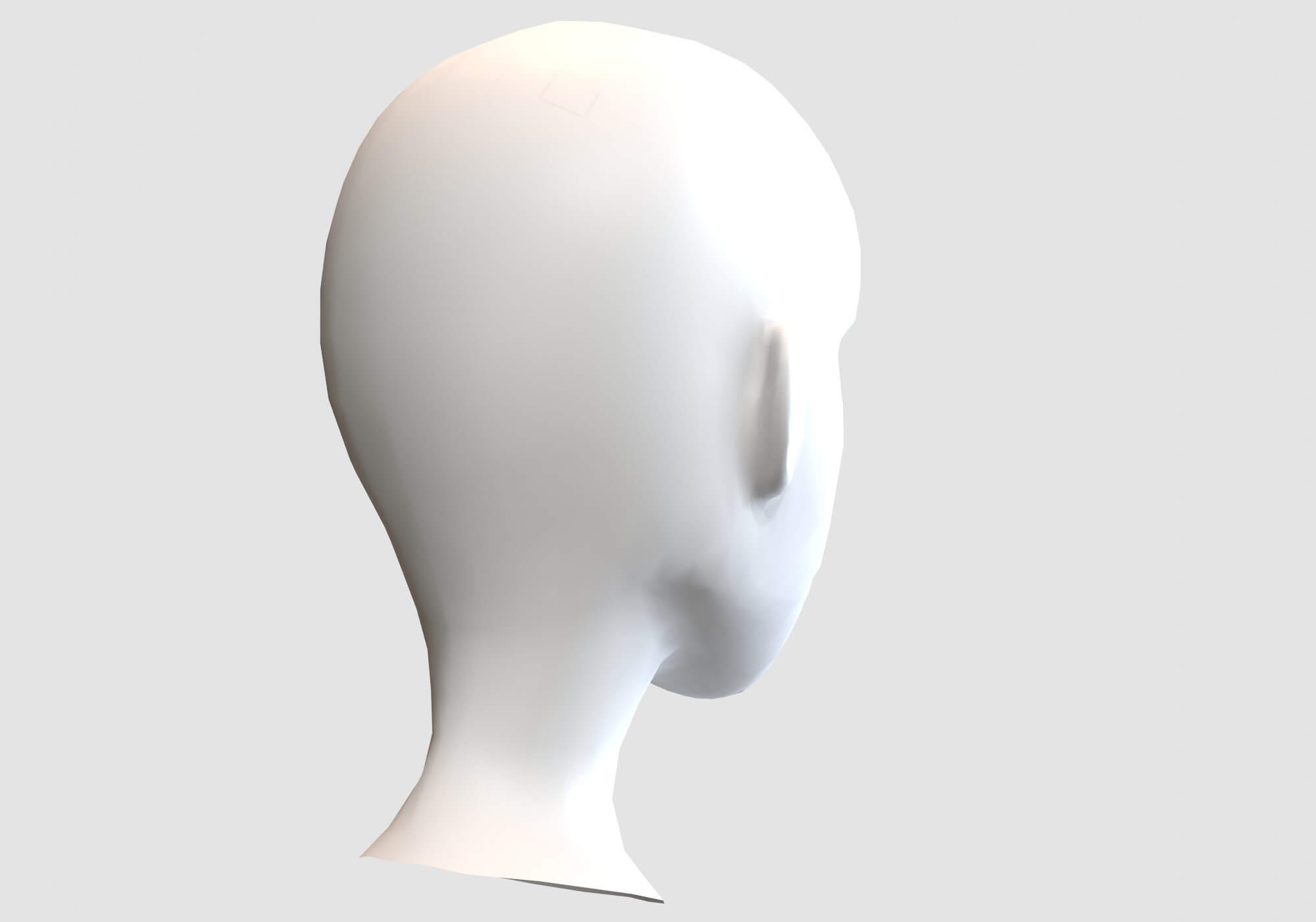 Basic Female Head - 3D Model by nickianimations