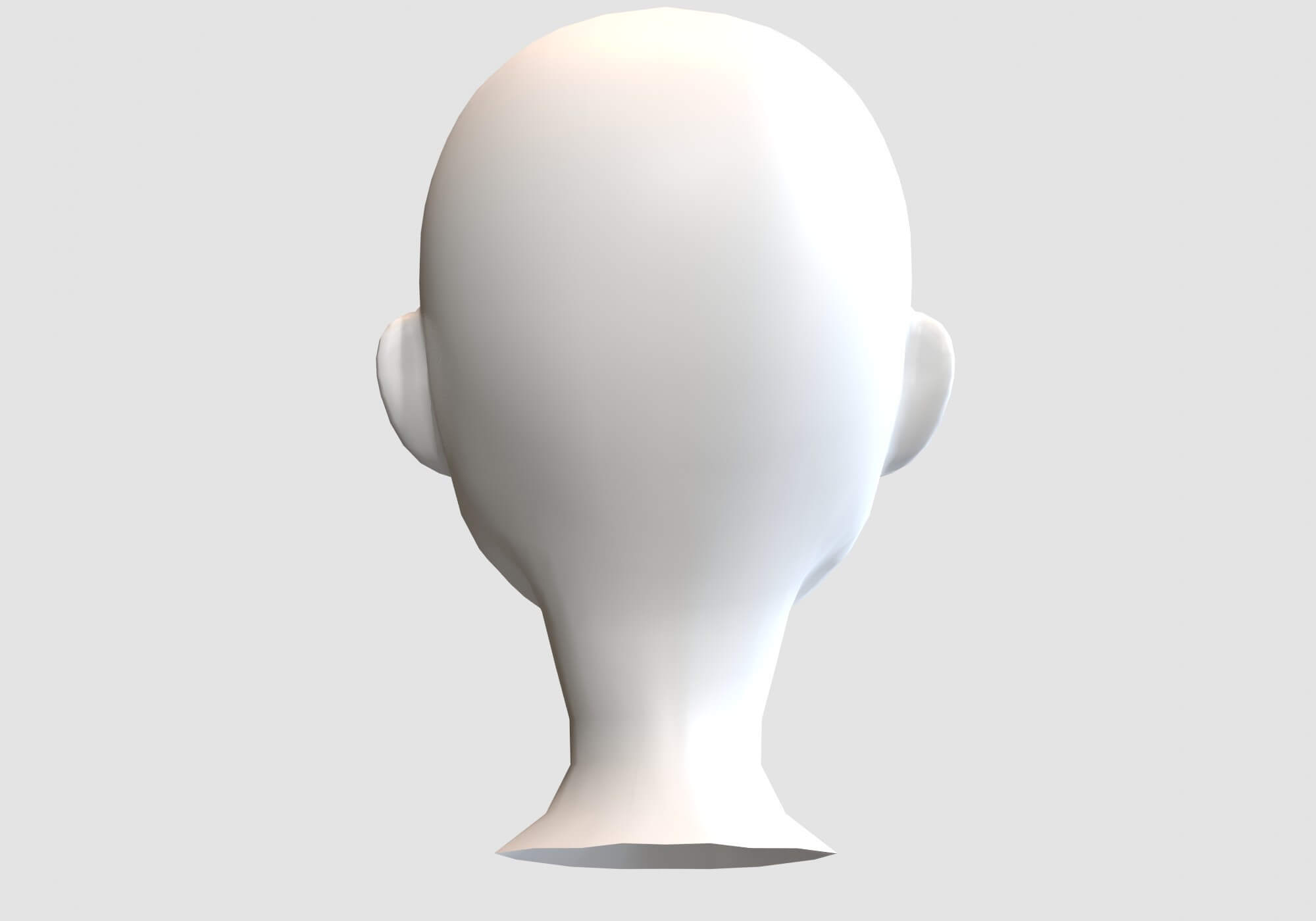 Basic Female Head - 3D Model by nickianimations