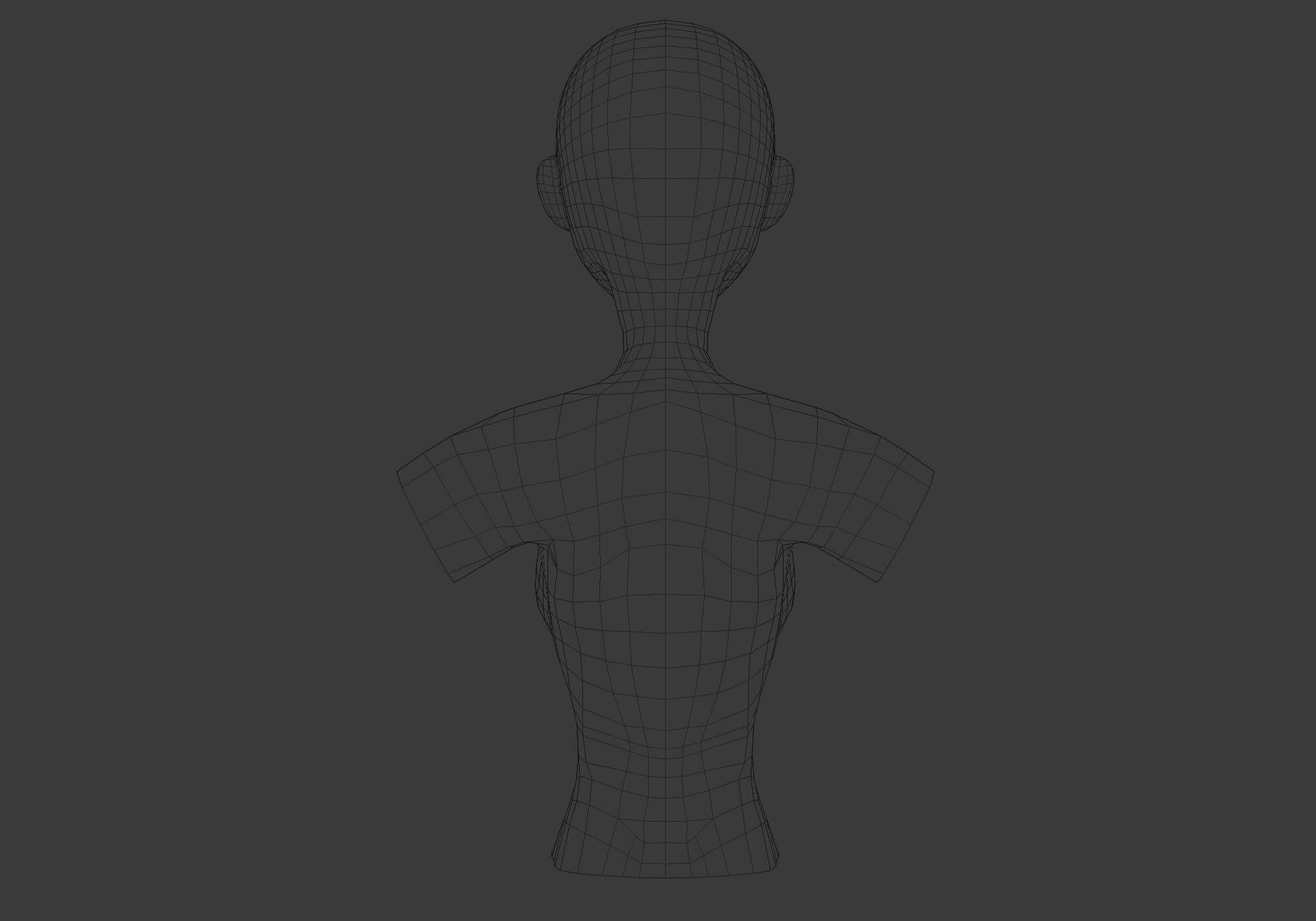 Basic Female Torso - 3D Model by nickianimations