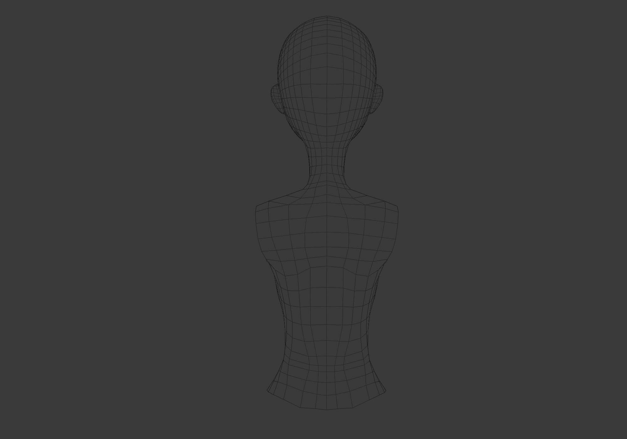 Basic Female Torso - 3D Model by nickianimations