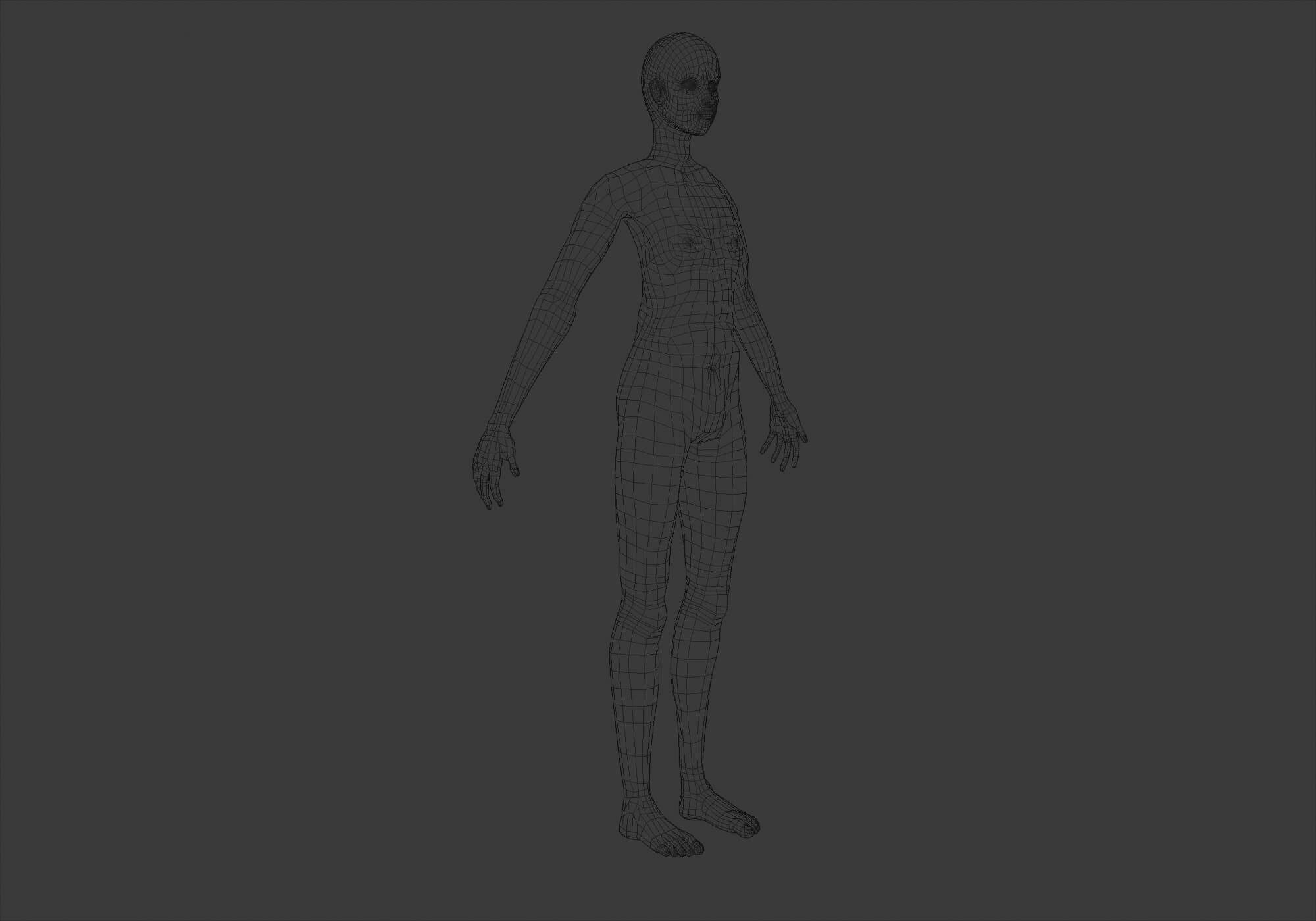 Basic Male Body - 3D Model by nickianimations