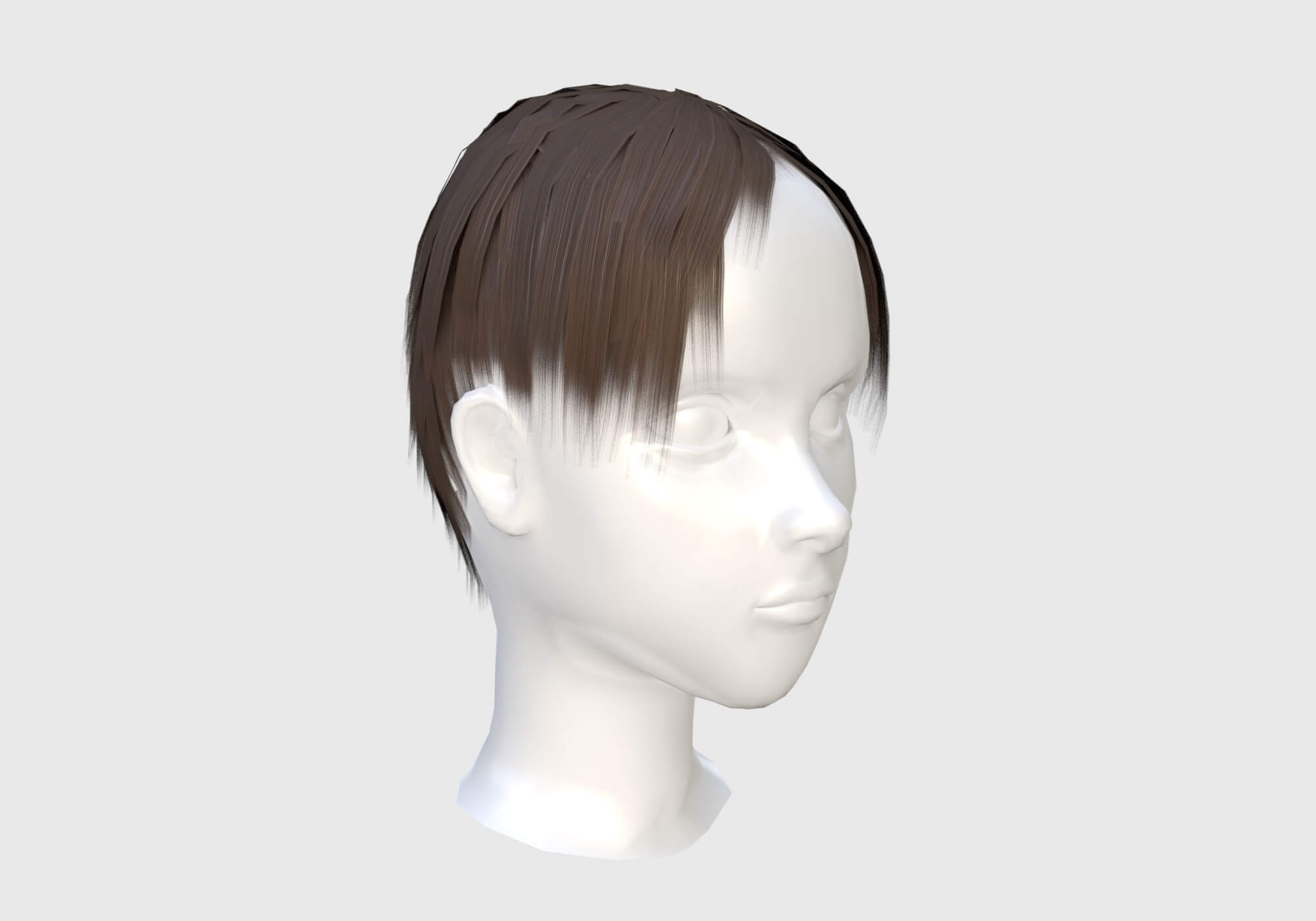 Basic Male Hairstyle v6780 - 3D Model by nickianimations