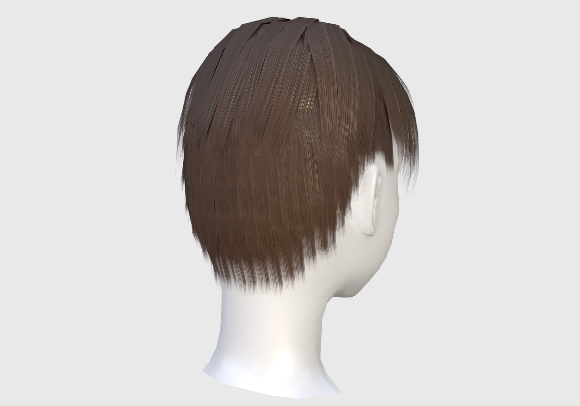 Basic Male Hairstyle v6780 - 3D Model by nickianimations