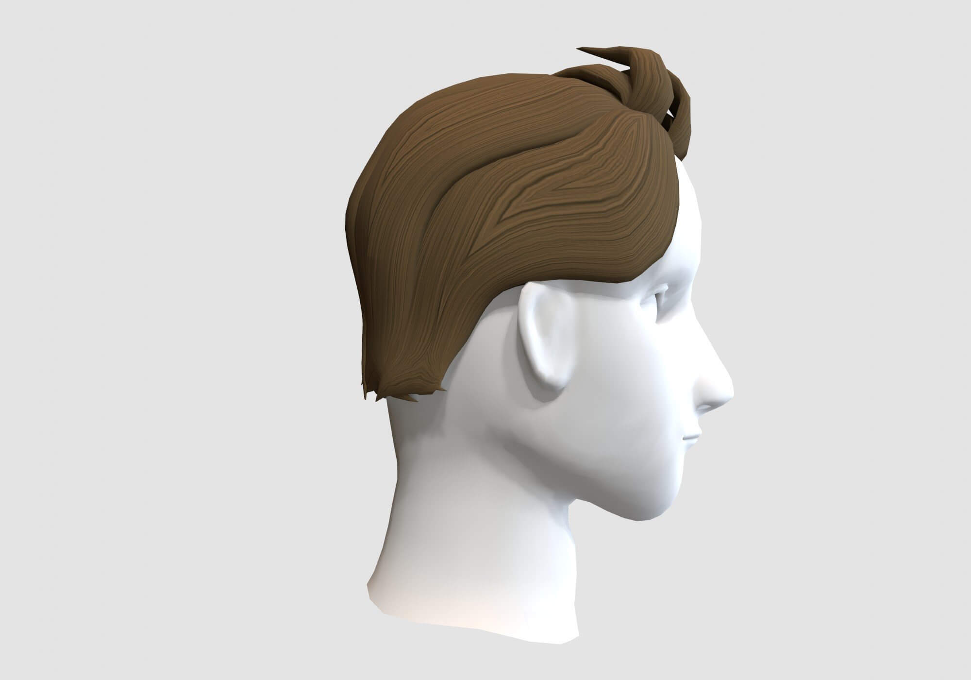 Basic Male Hairstyle - 3D Model by nickianimations