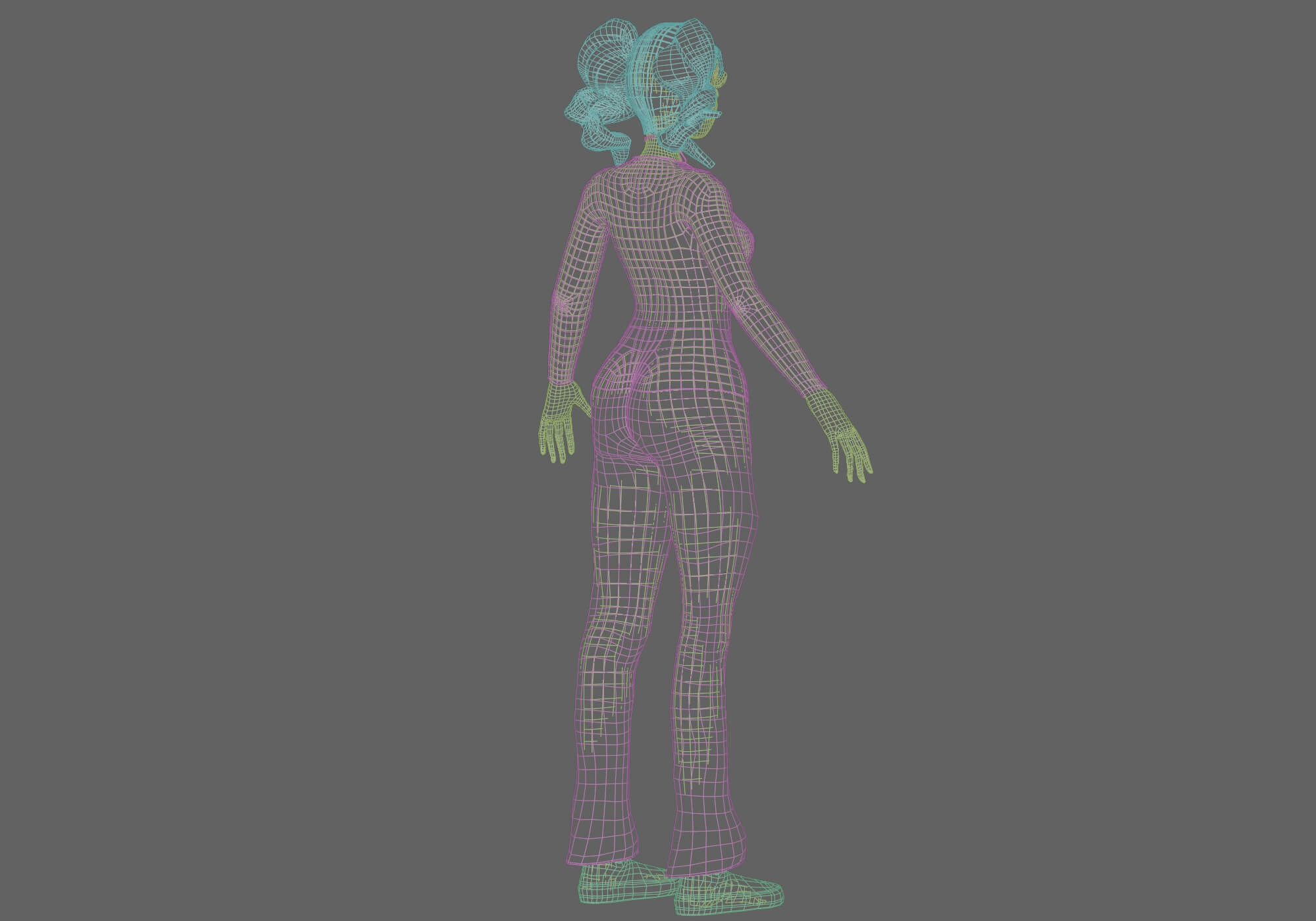 Basic Pretty Girl V28012 - 3D Model by nickianimations