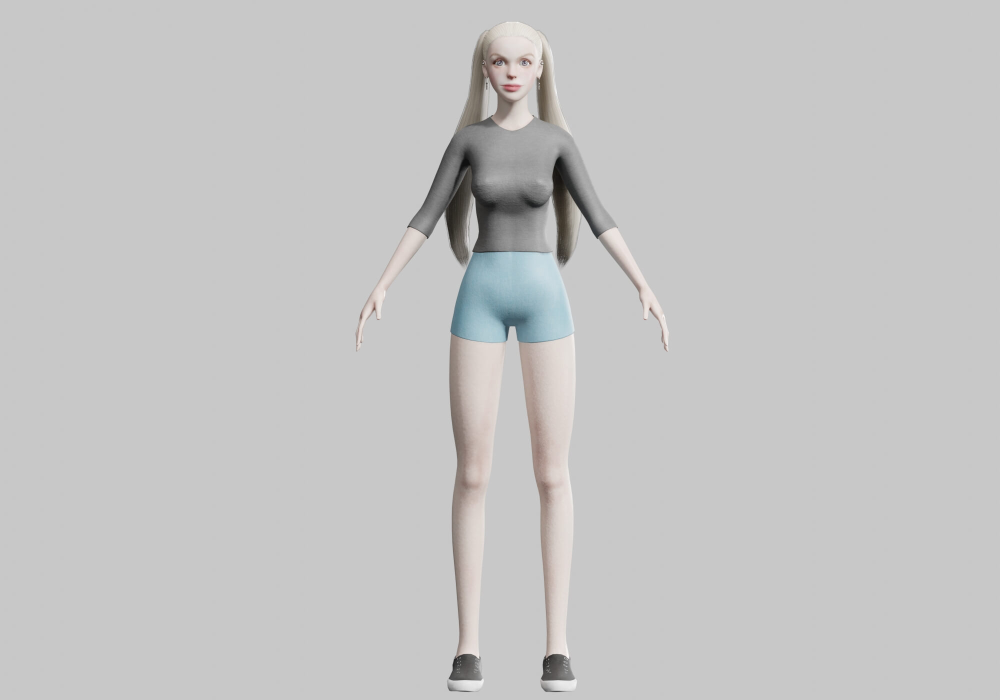 Basic Pretty Woman V22440 - 3D Model by nickianimations