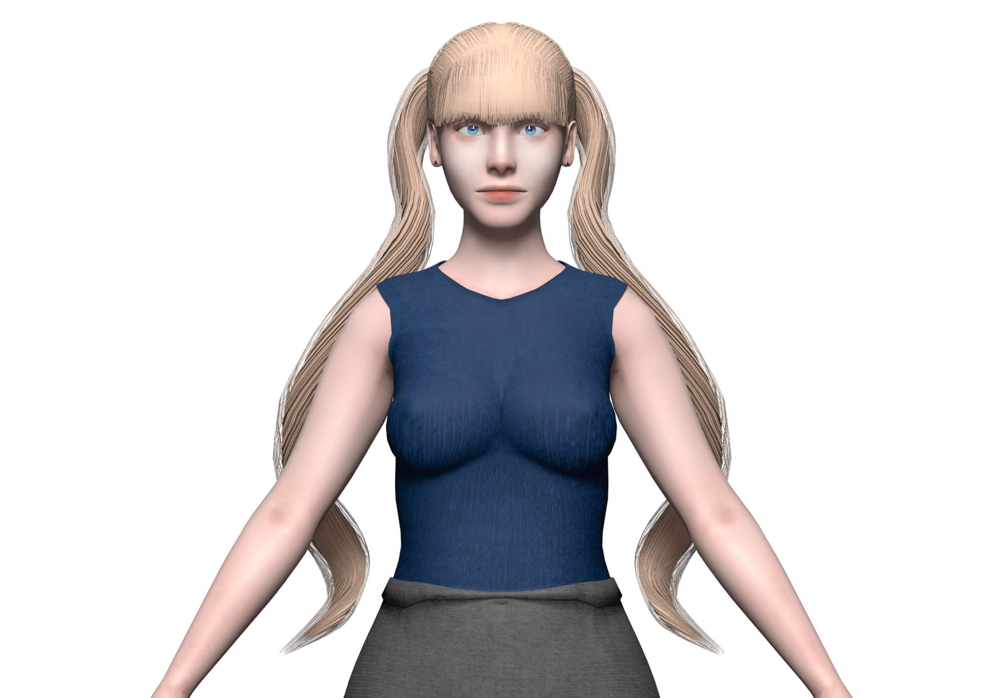 Basic Pretty Woman V23036 - 3D Model by nickianimations