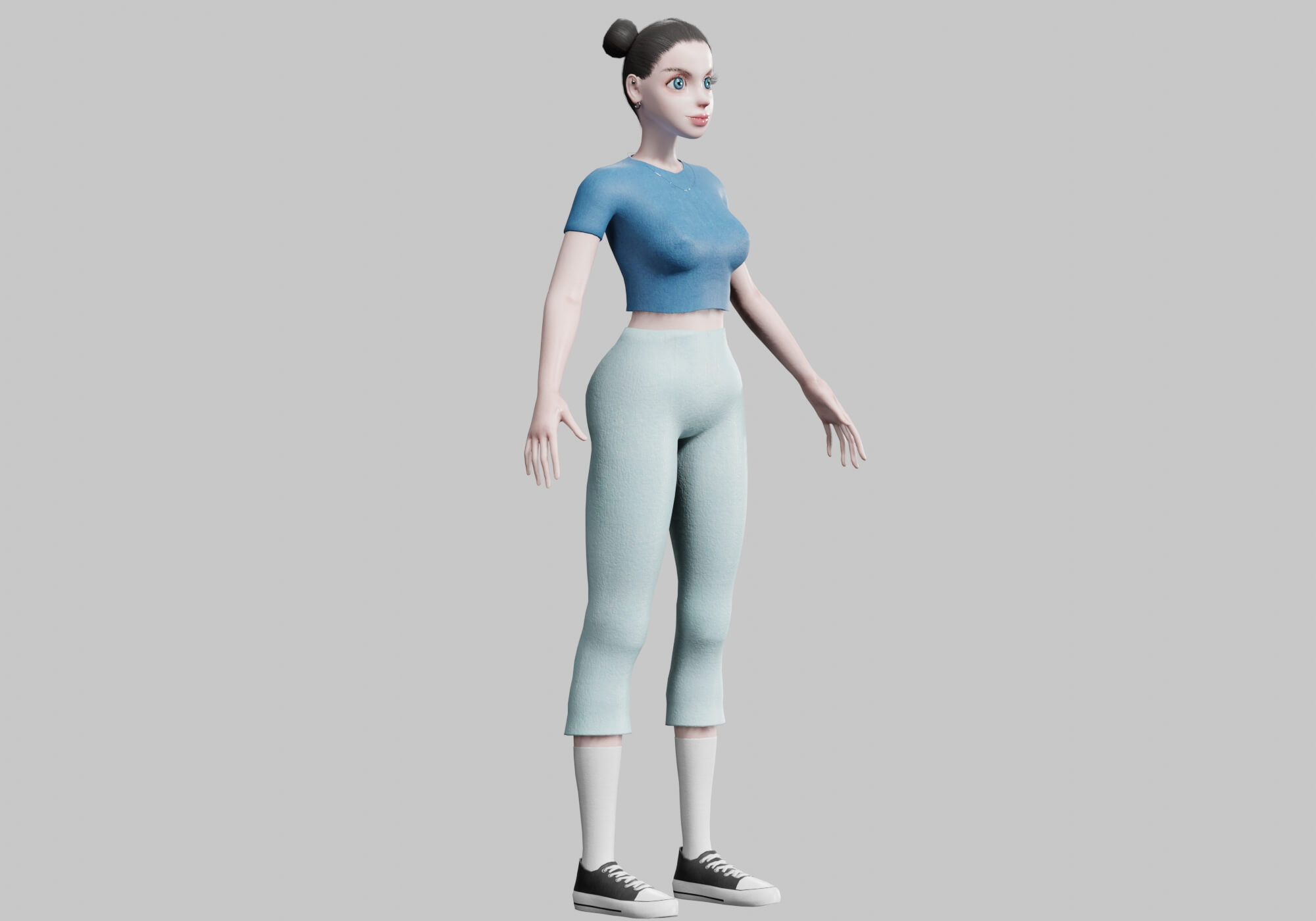 Basic Pretty Woman V23423 - 3D Model by nickianimations
