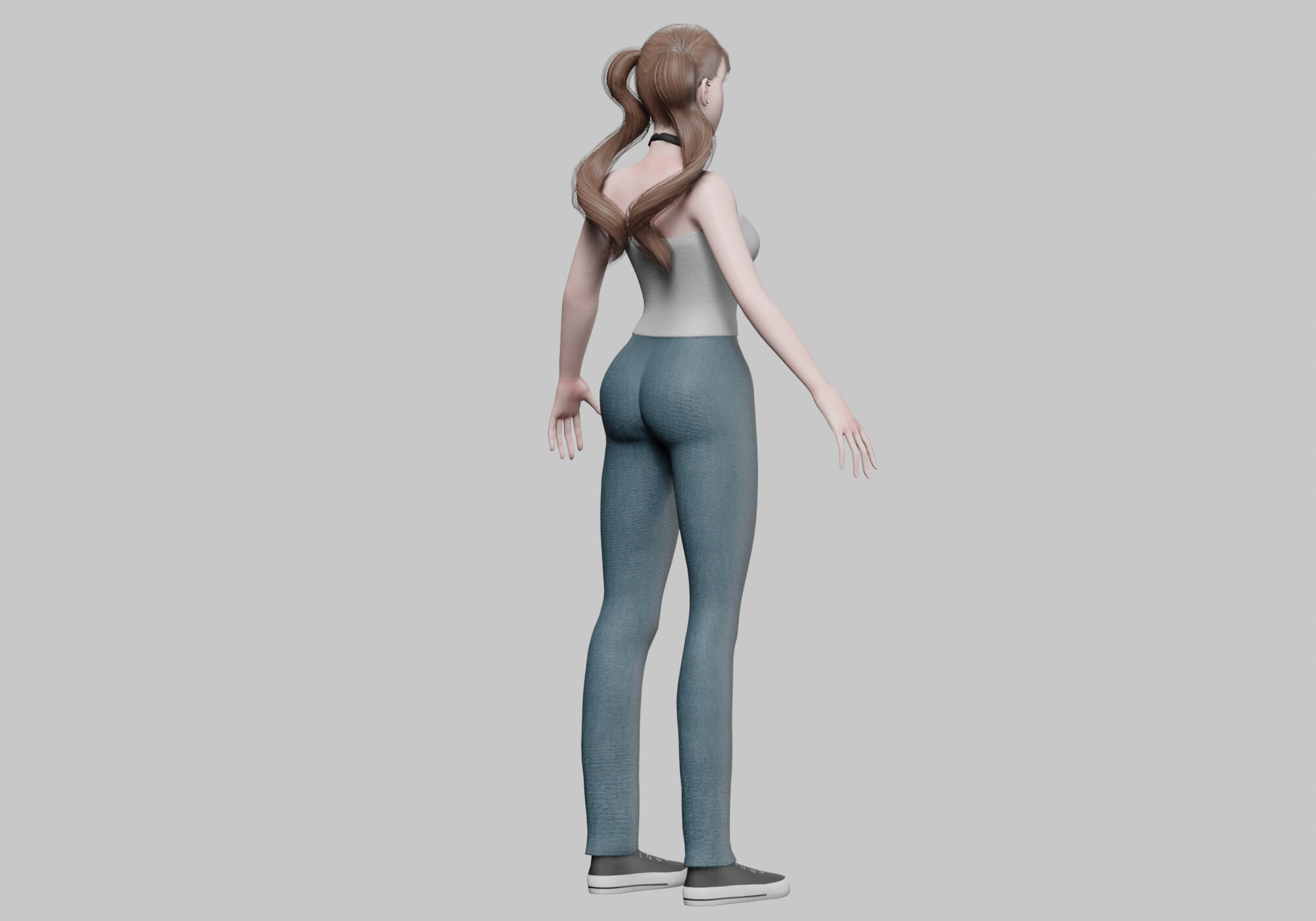Basic Pretty Woman V26177 - 3D Model by nickianimations
