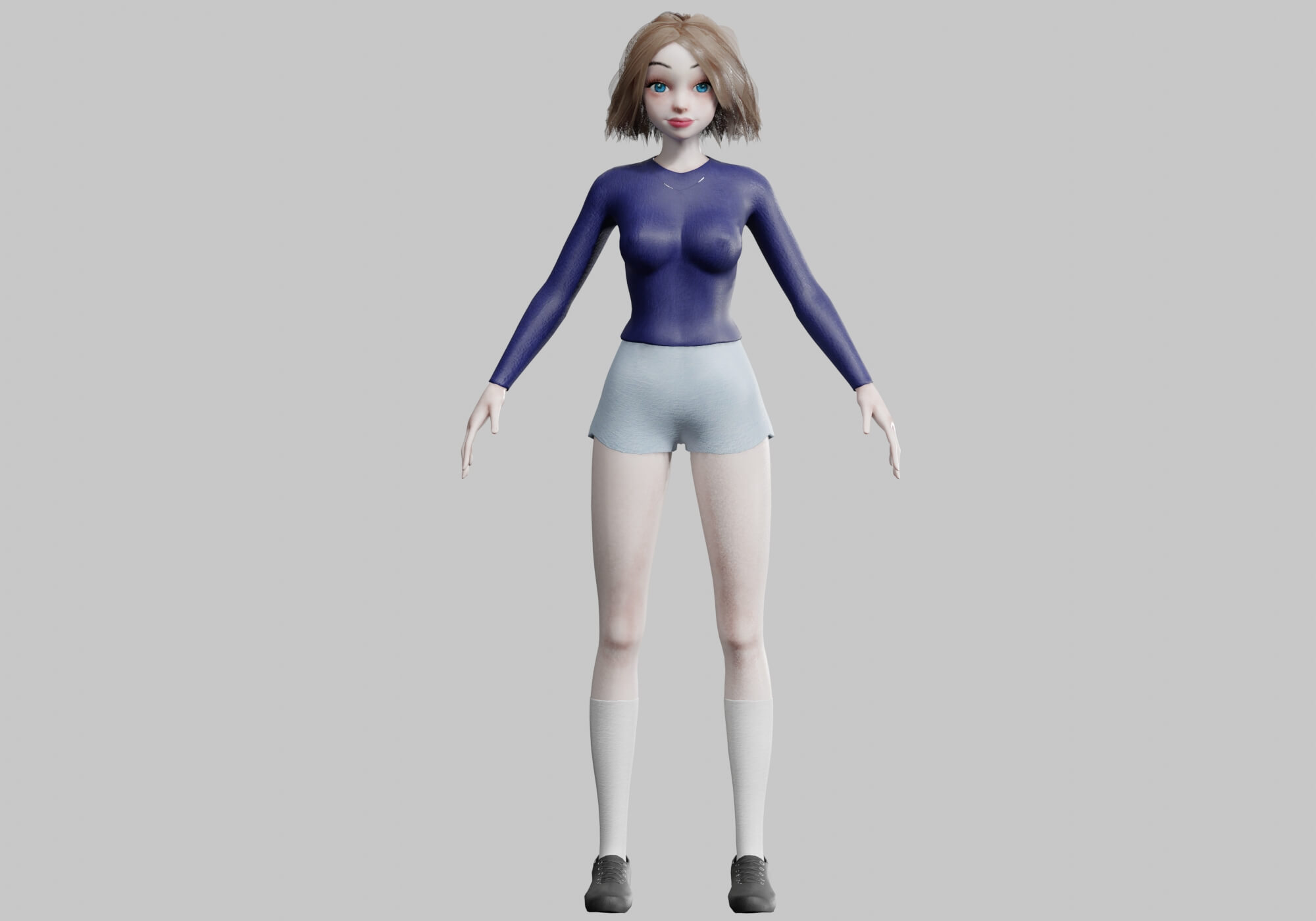 Basic Pretty Woman V26904 - 3D Model by nickianimations