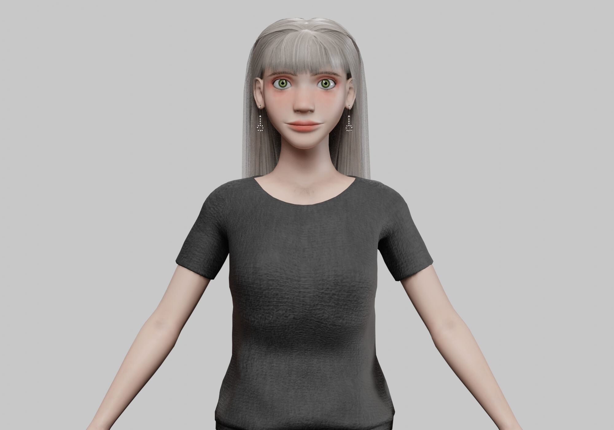 Basic Pretty Woman V30117 - 3D Model by nickianimations