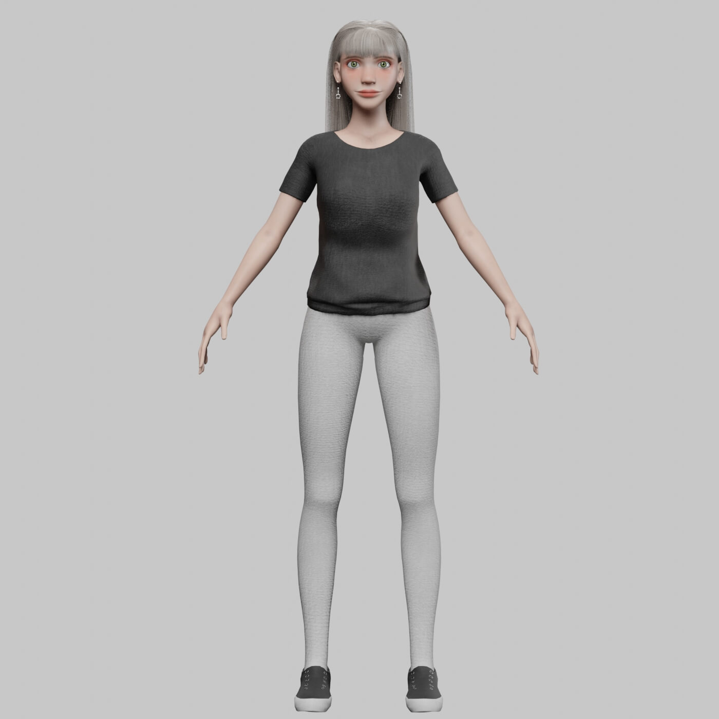 Basic Pretty Woman V30117 - 3D Model by nickianimations