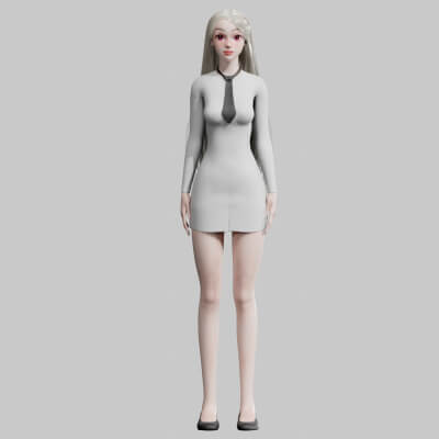 Basic Pretty Woman V30406 - 3D Model by nickianimations