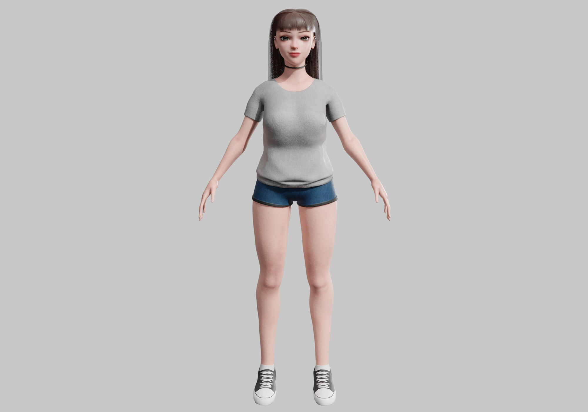 Basic Pretty Woman V30501 - 3D Model by nickianimations