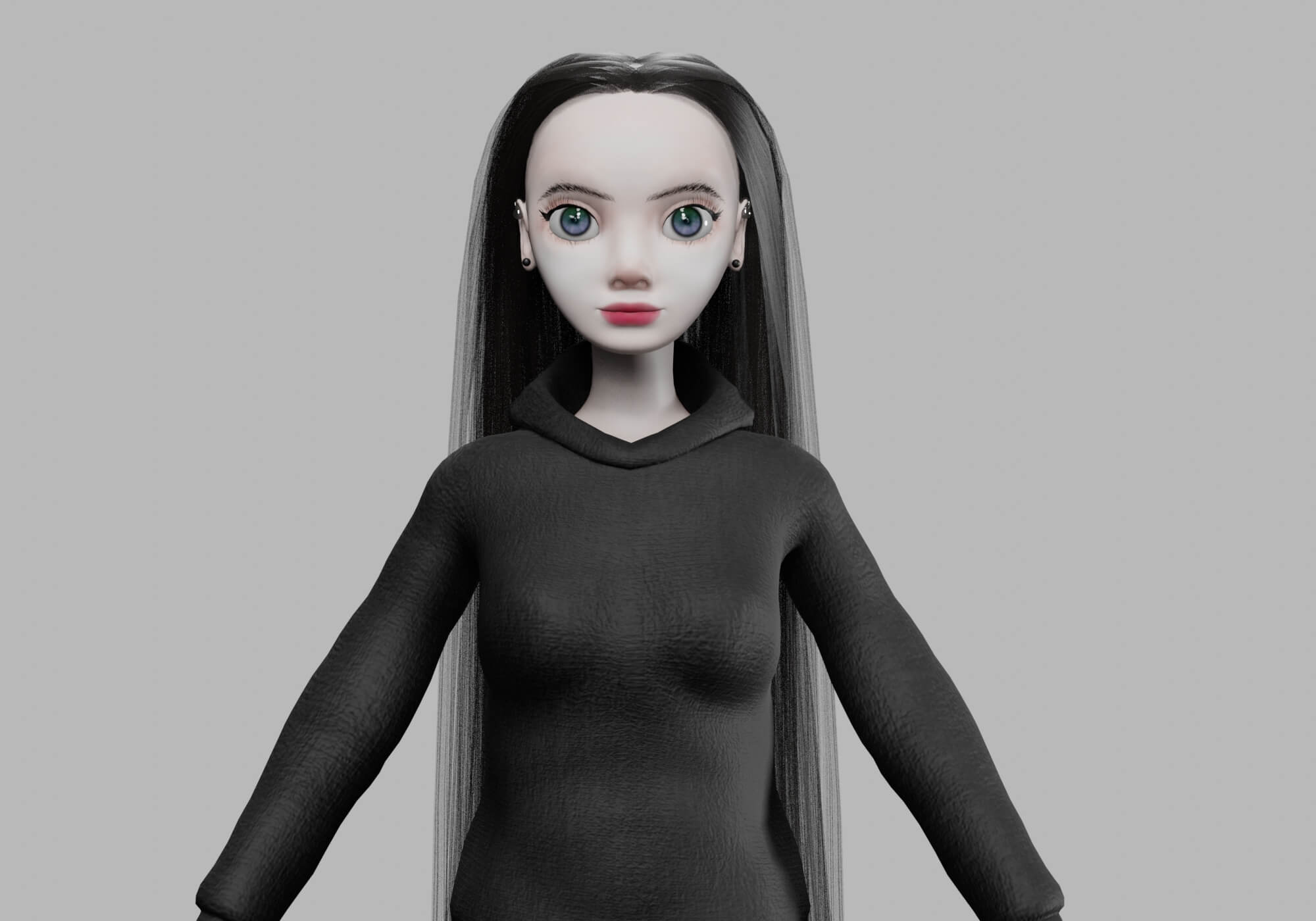 Basic Pretty Woman V31046 - 3D Model by nickianimations