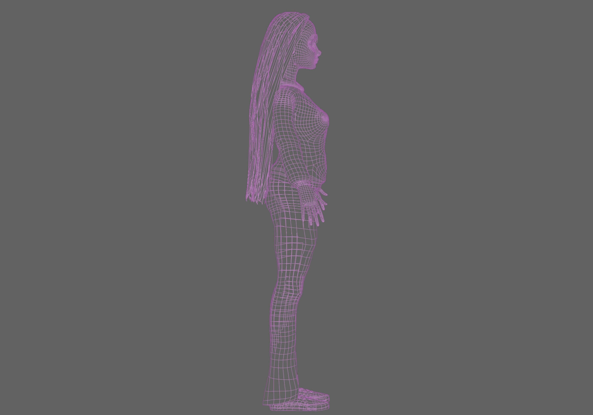 Basic Pretty Woman V31046 - 3D Model by nickianimations