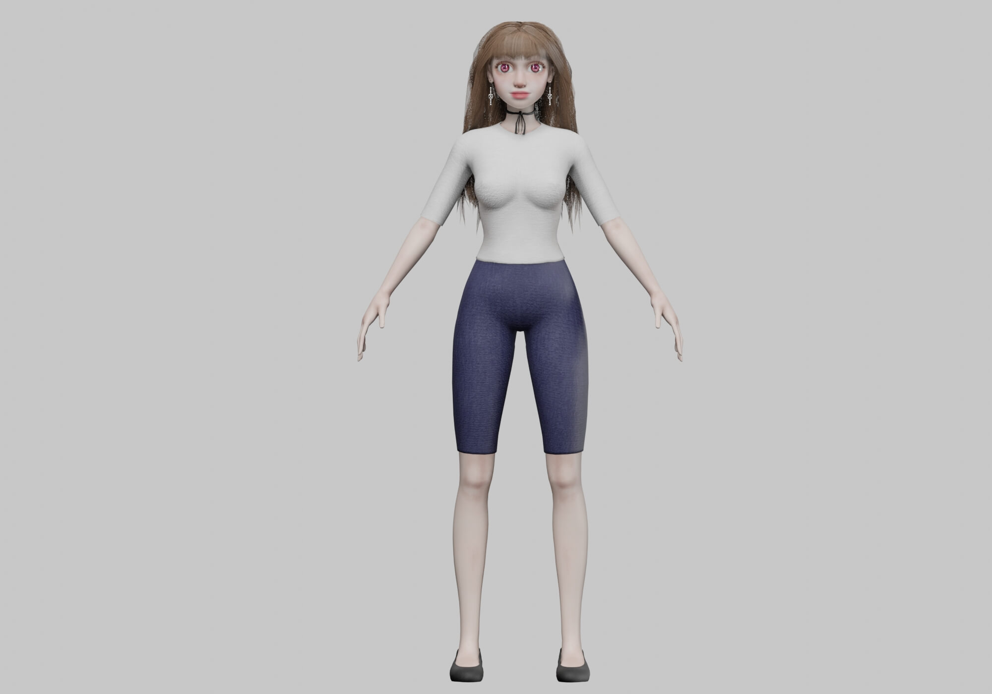 Basic Pretty Woman V32526 - 3D Model by nickianimations