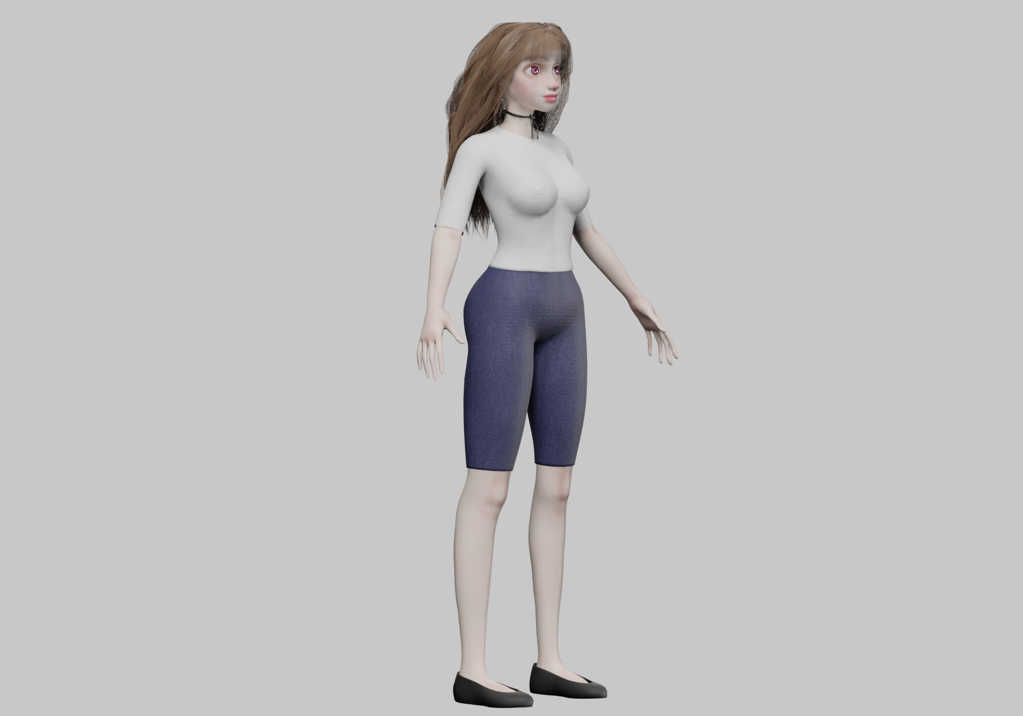Basic Pretty Woman V32526 - 3D Model by nickianimations