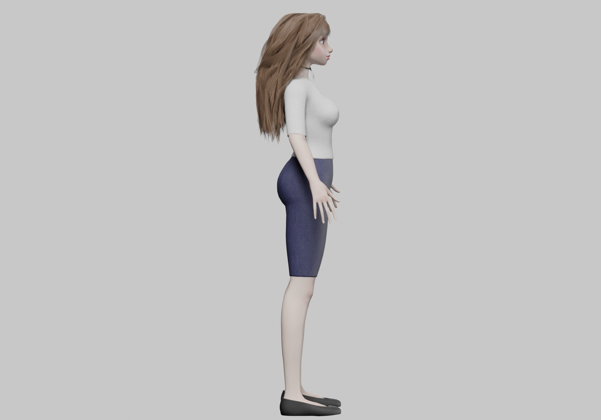 Basic Pretty Woman V32526 - 3D Model by nickianimations