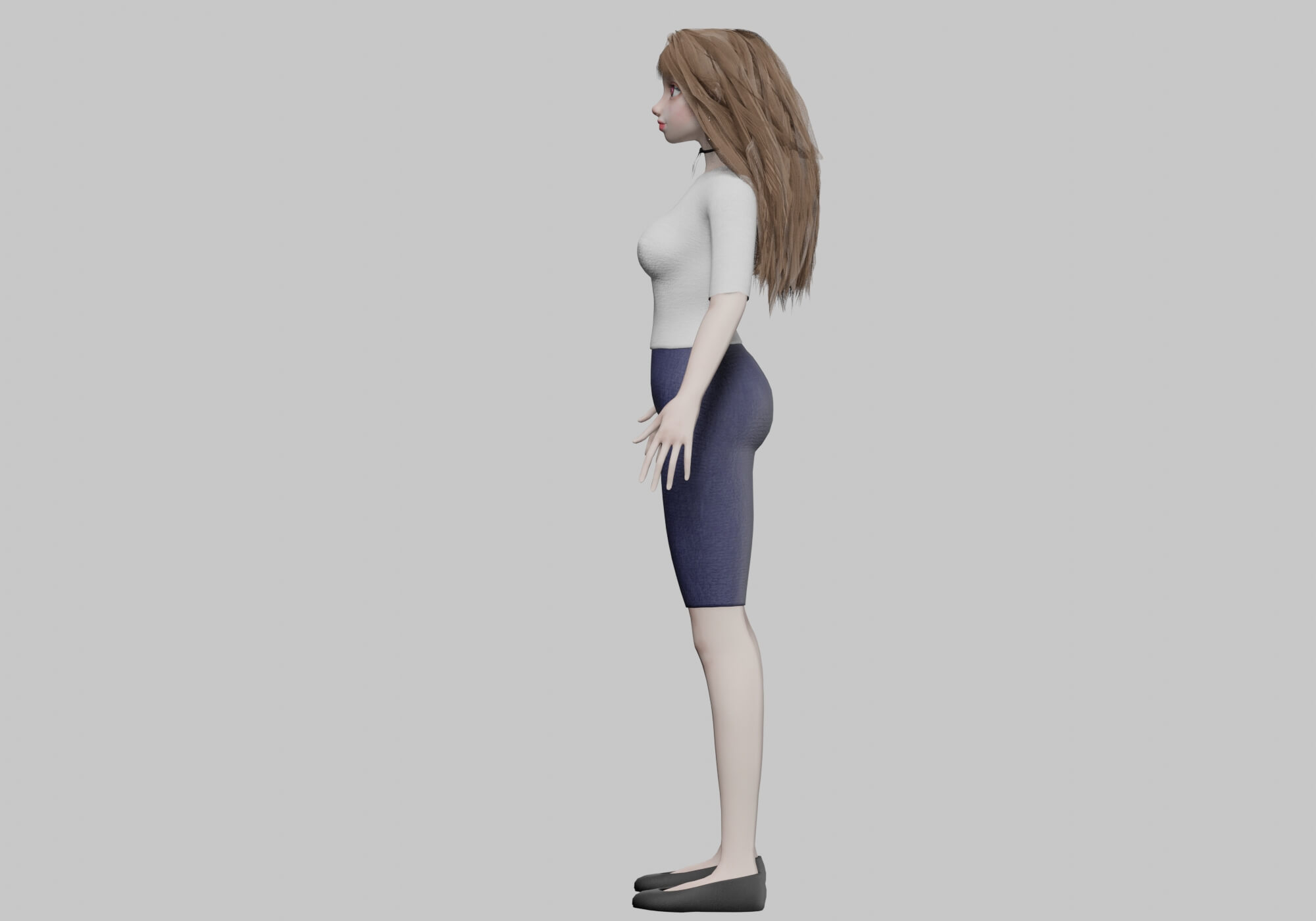 Basic Pretty Woman V32526 - 3D Model by nickianimations