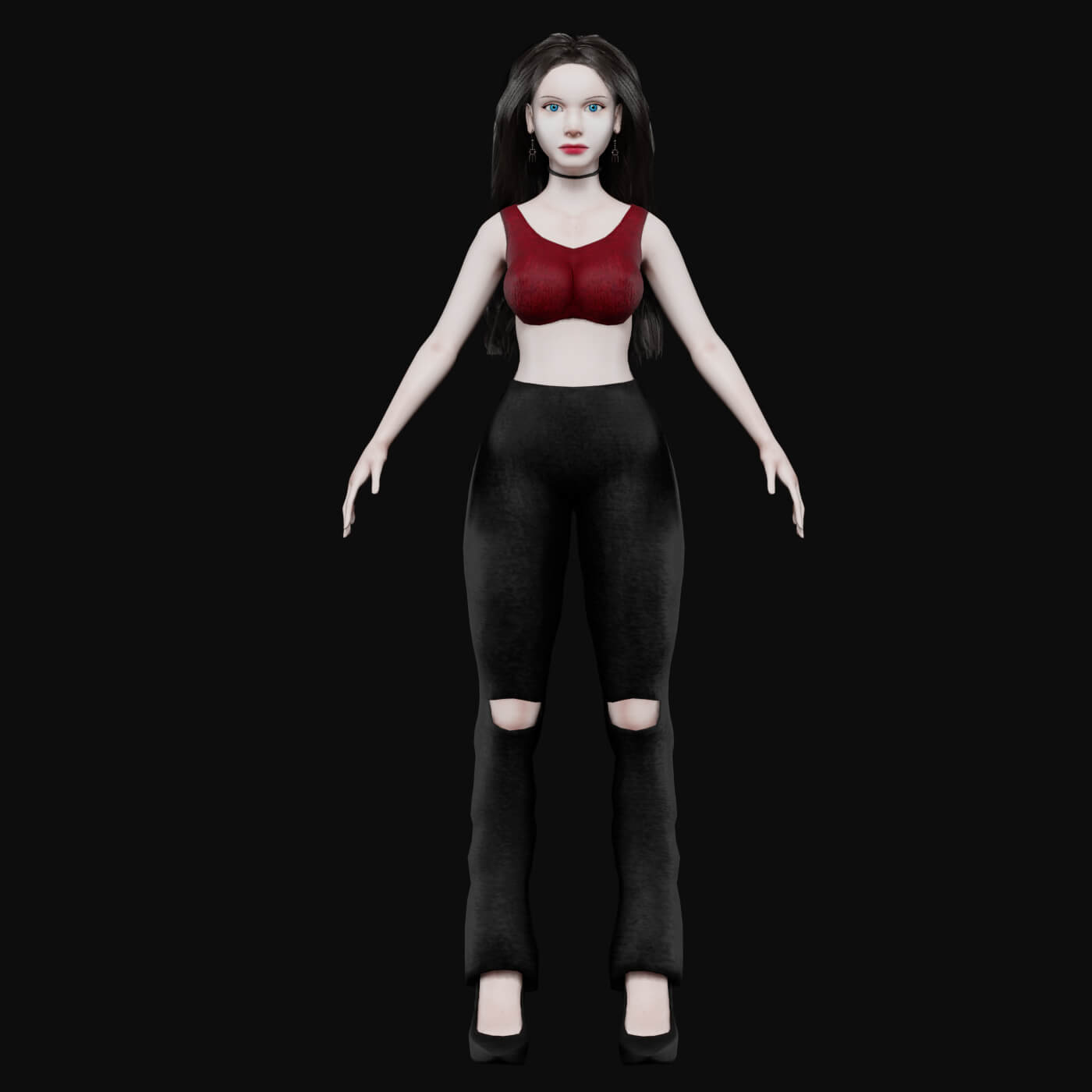 Basic Pretty Woman V33107 - 3D Model by nickianimations