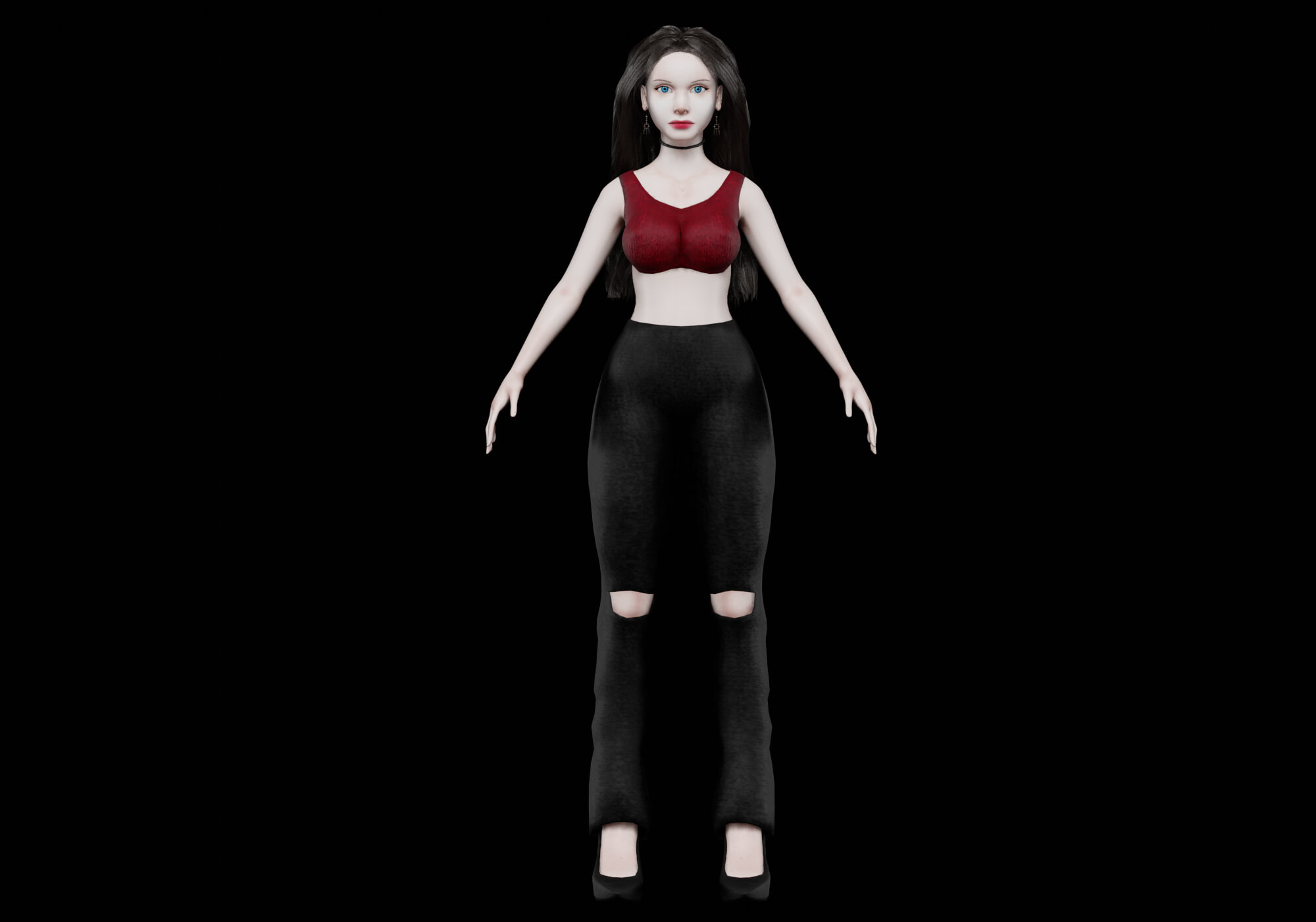 Basic Pretty Woman V33107 - 3D Model by nickianimations