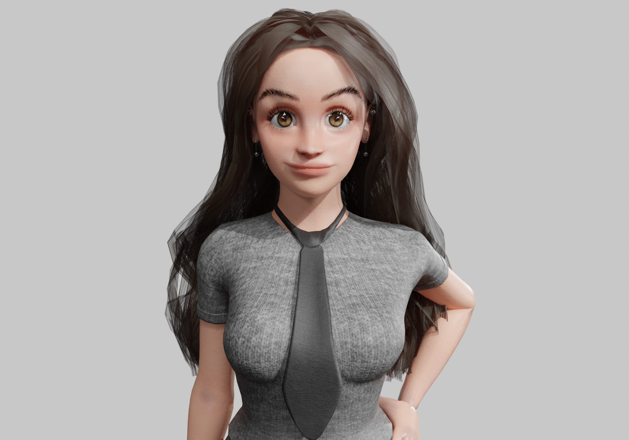 Basic Pretty Woman V38231 - 3D Model by nickianimations