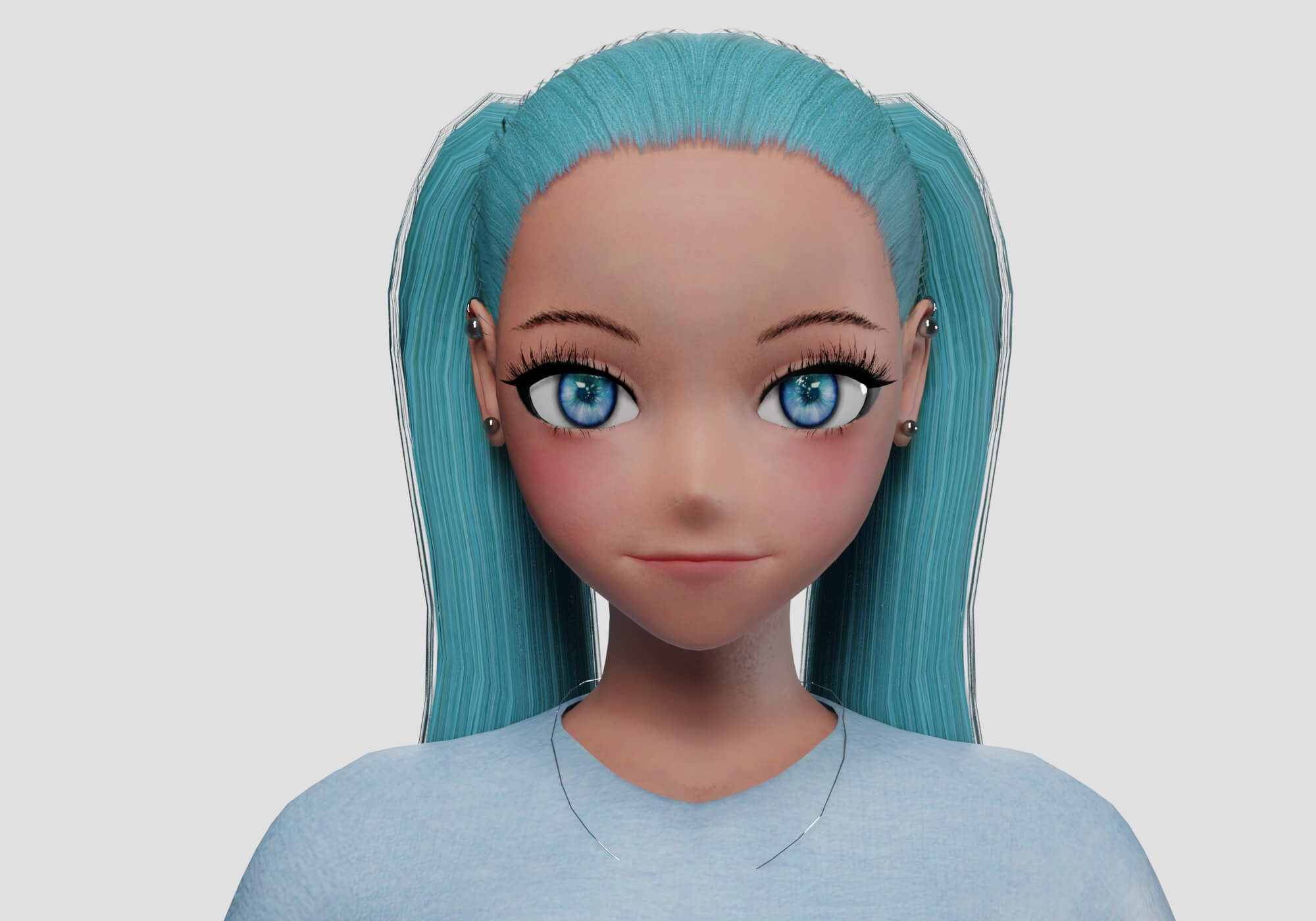 Basic Standard Girl V22507 - 3D Model by nickianimations