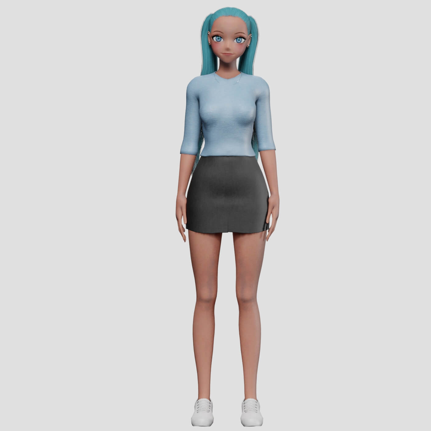 Basic Standard Girl V22507 - 3D Model by nickianimations