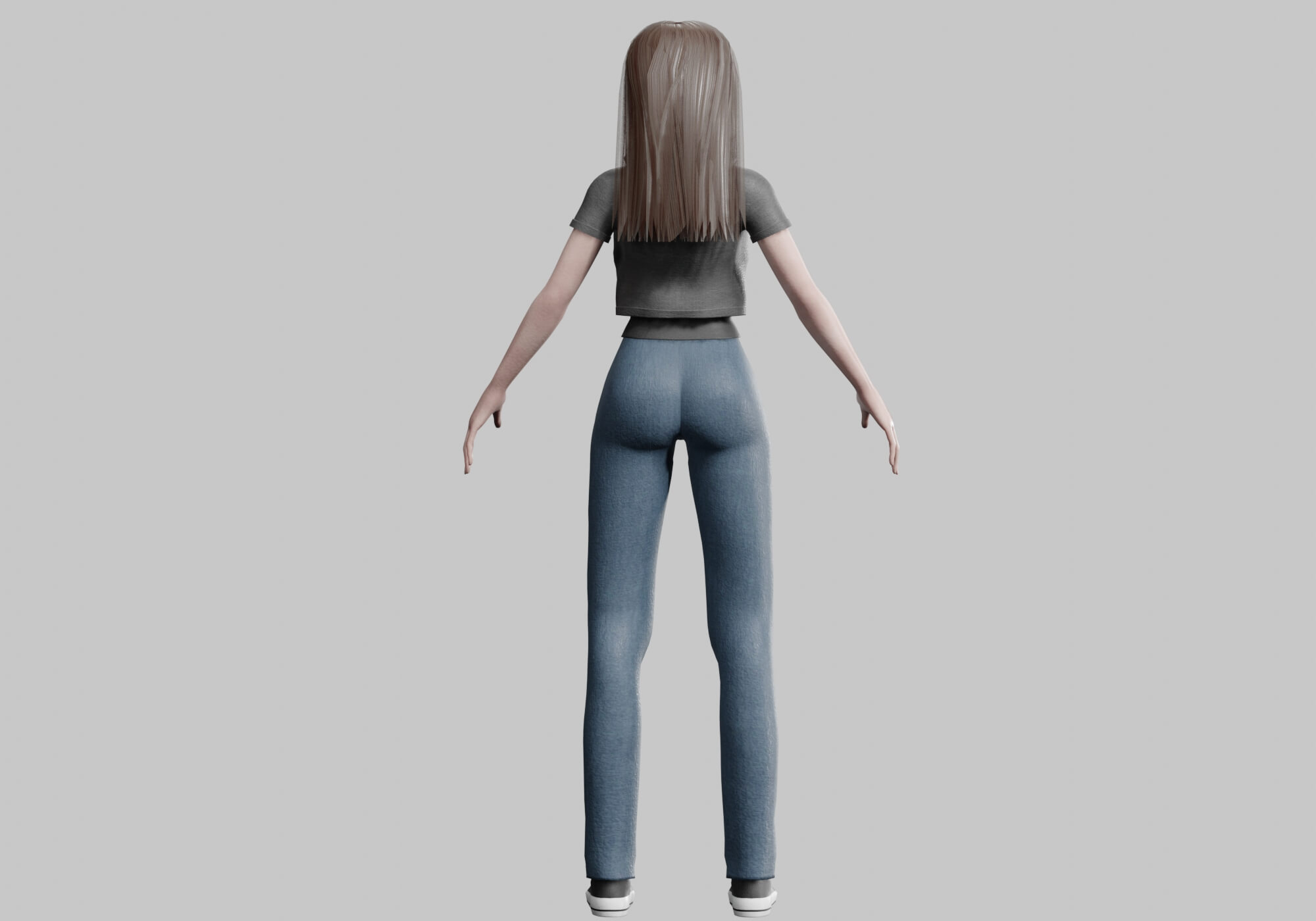 Basic Standard Girl V30735 - 3D Model by nickianimations