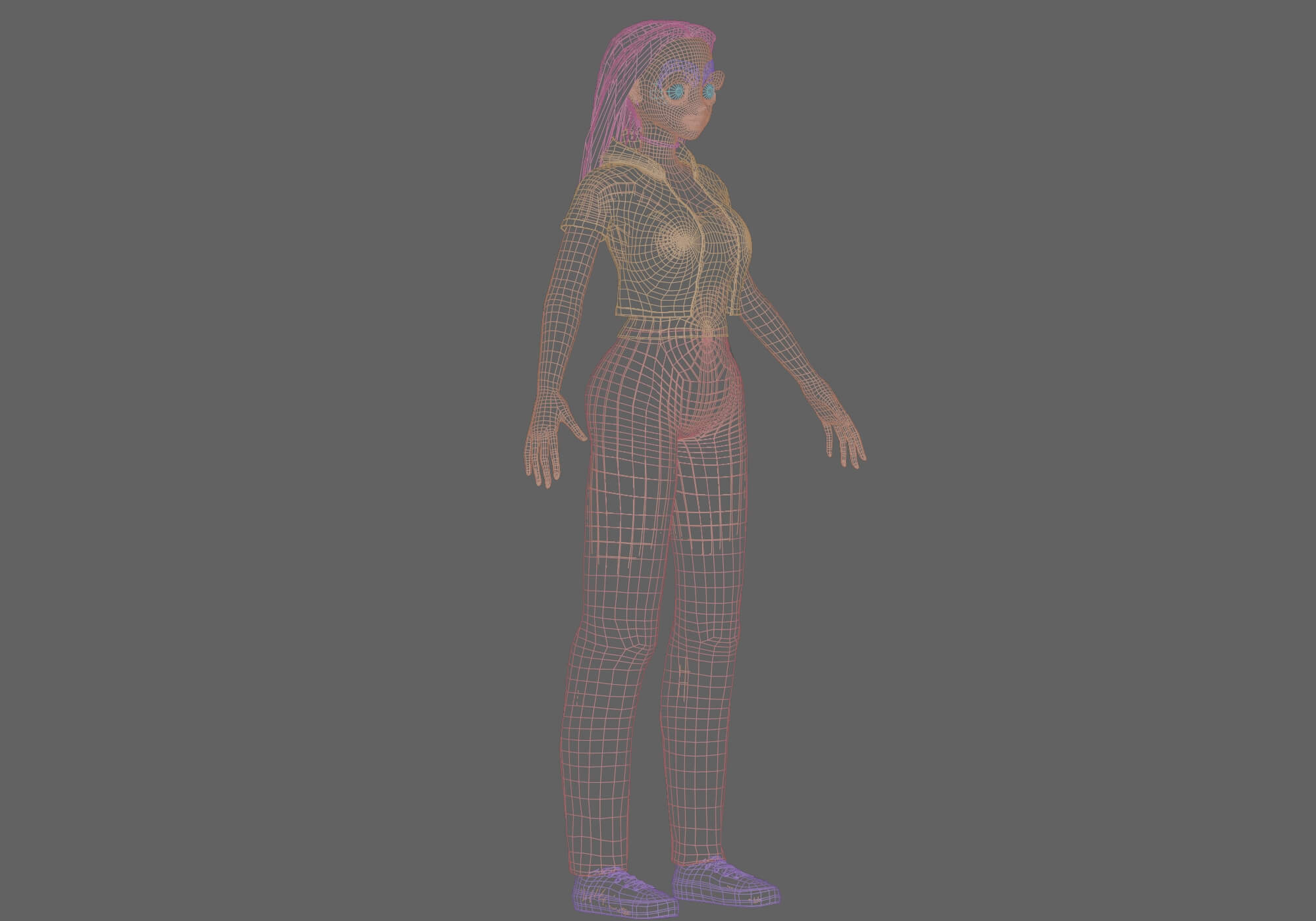 Basic Standard Girl V30735 - 3D Model by nickianimations