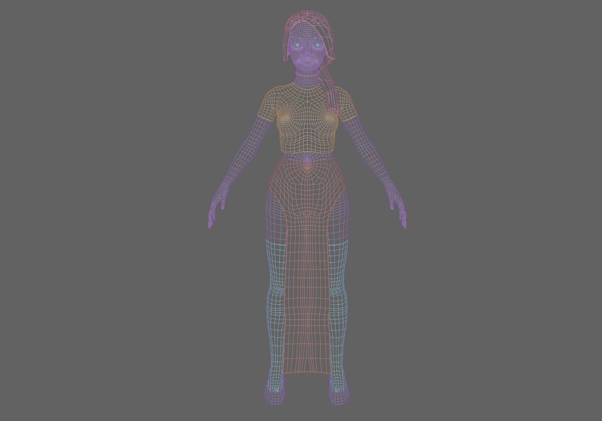 Basic Standard Woman V22320 - 3D Model by nickianimations