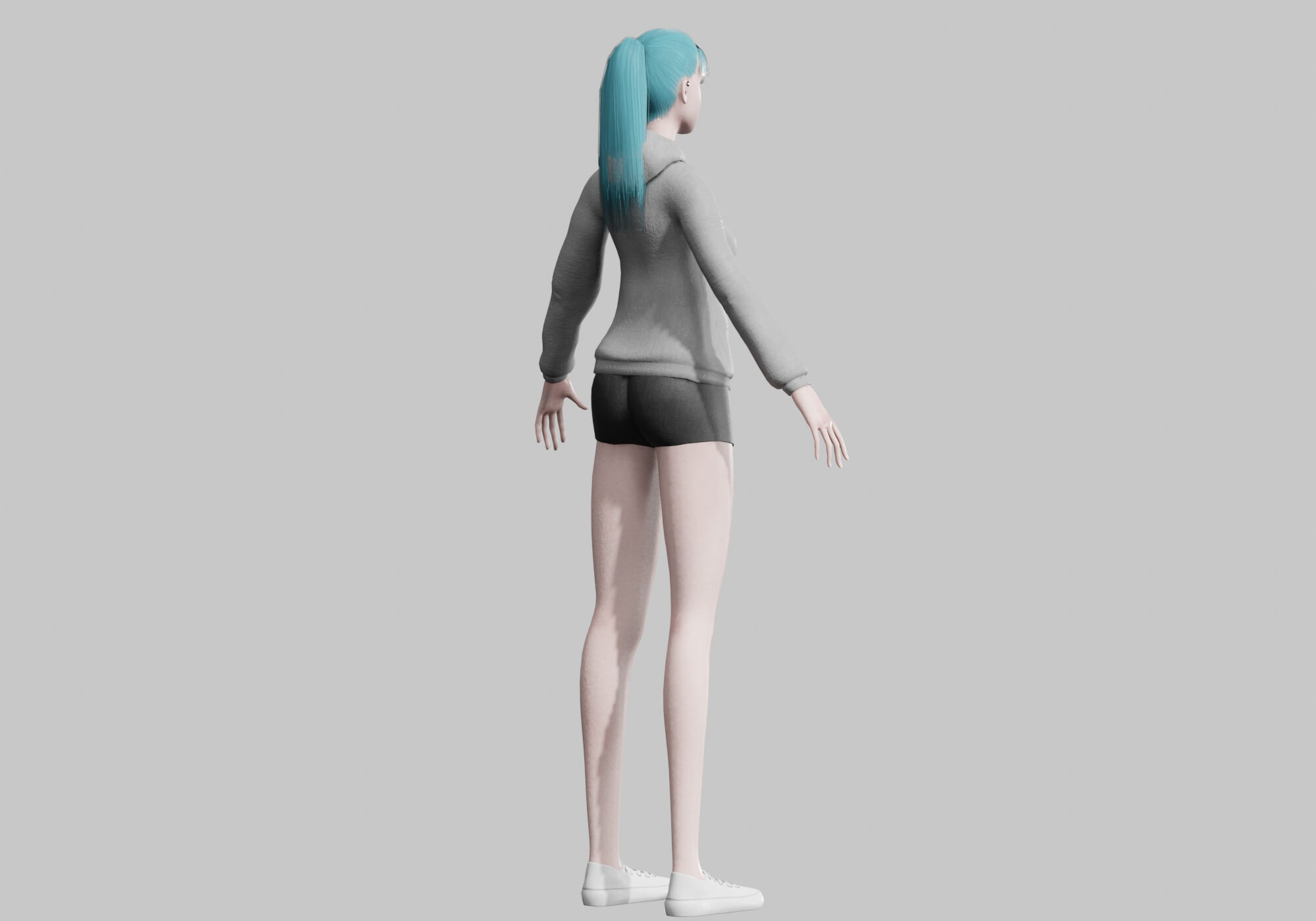 Basic Standard Woman V23075 - 3D Model by nickianimations