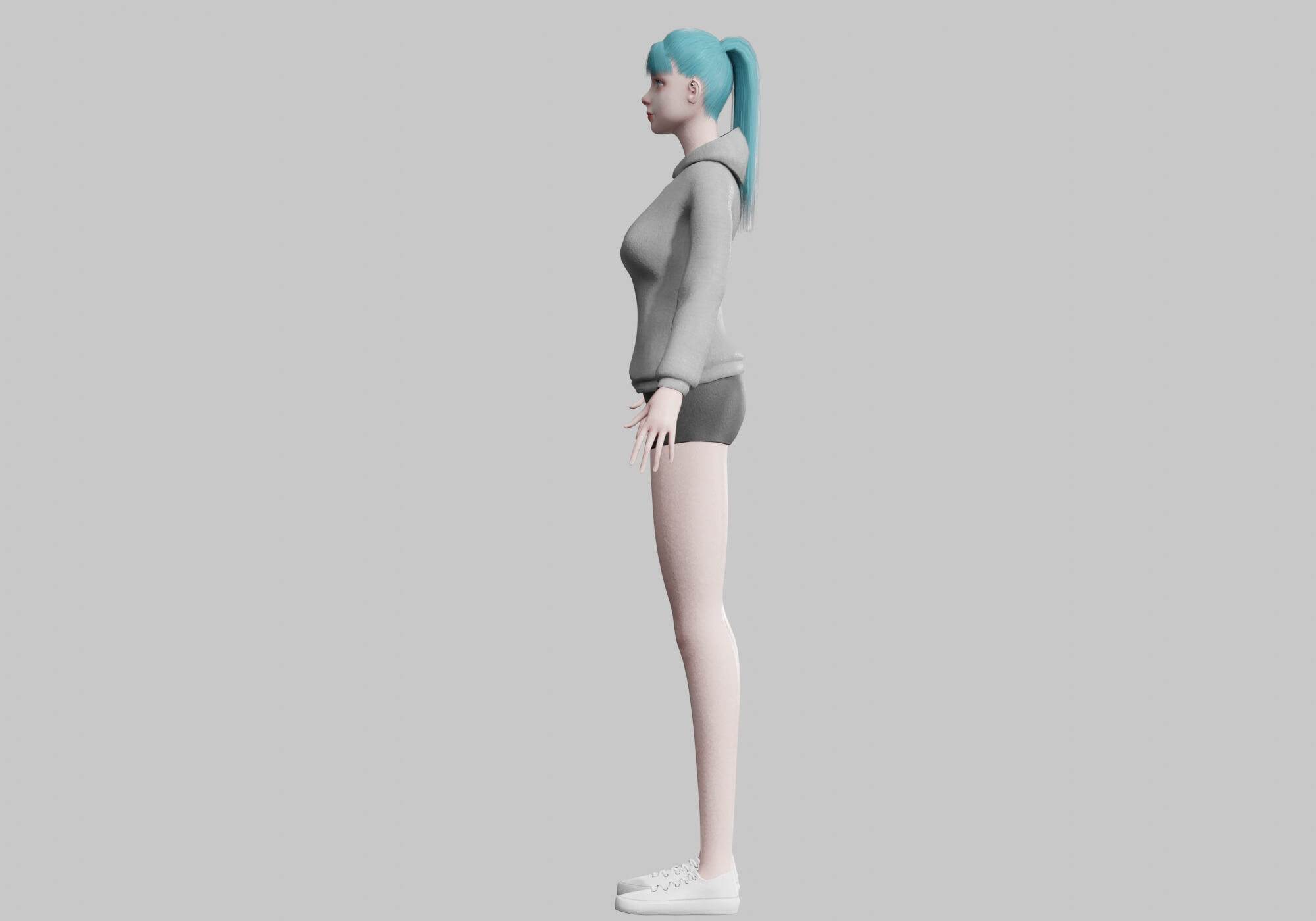 Basic Standard Woman V23075 - 3D Model by nickianimations