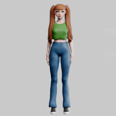 Basic Standard Woman V23174 - 3D Model by nickianimations