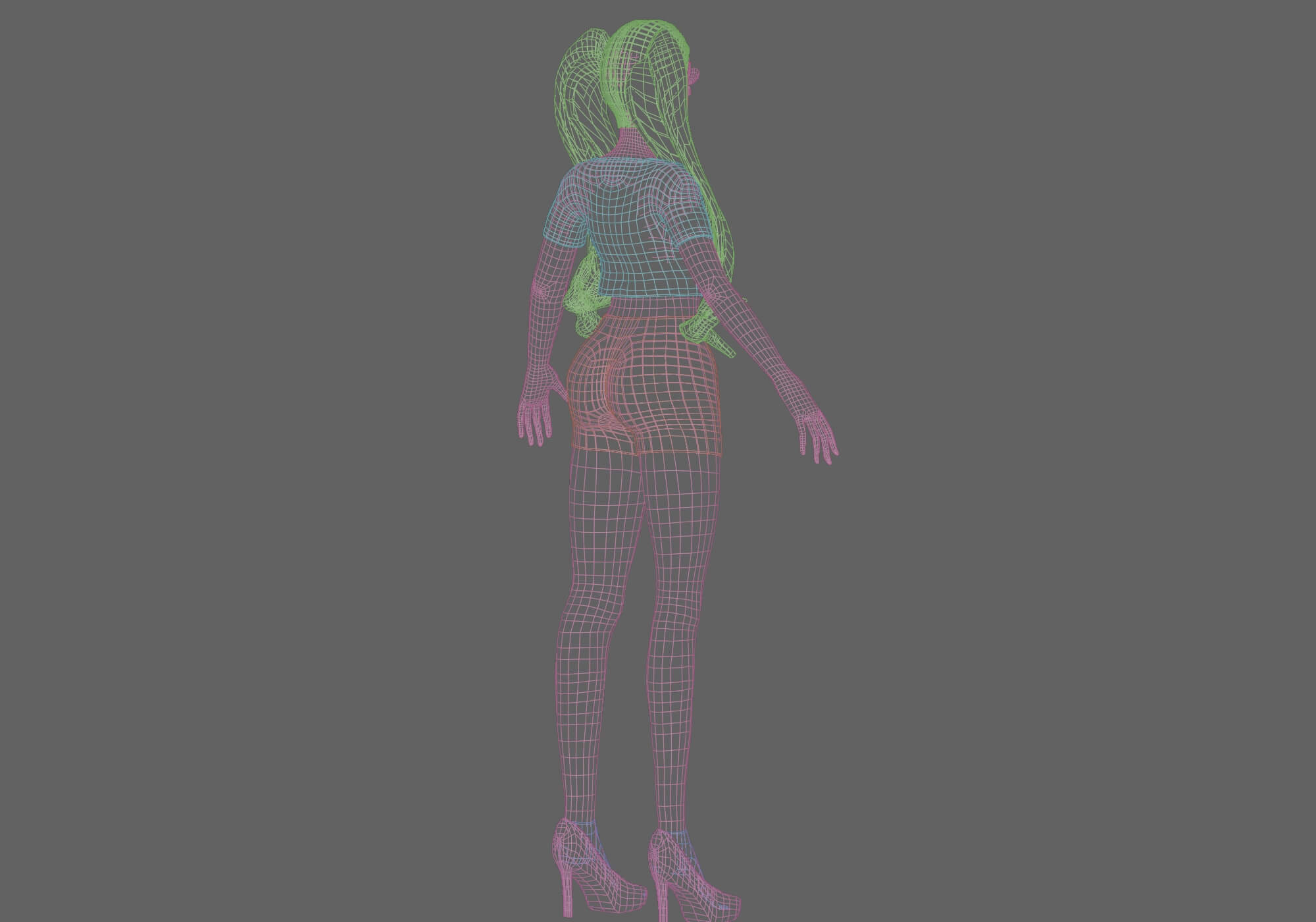 Basic Standard Woman V26638 - 3D Model by nickianimations