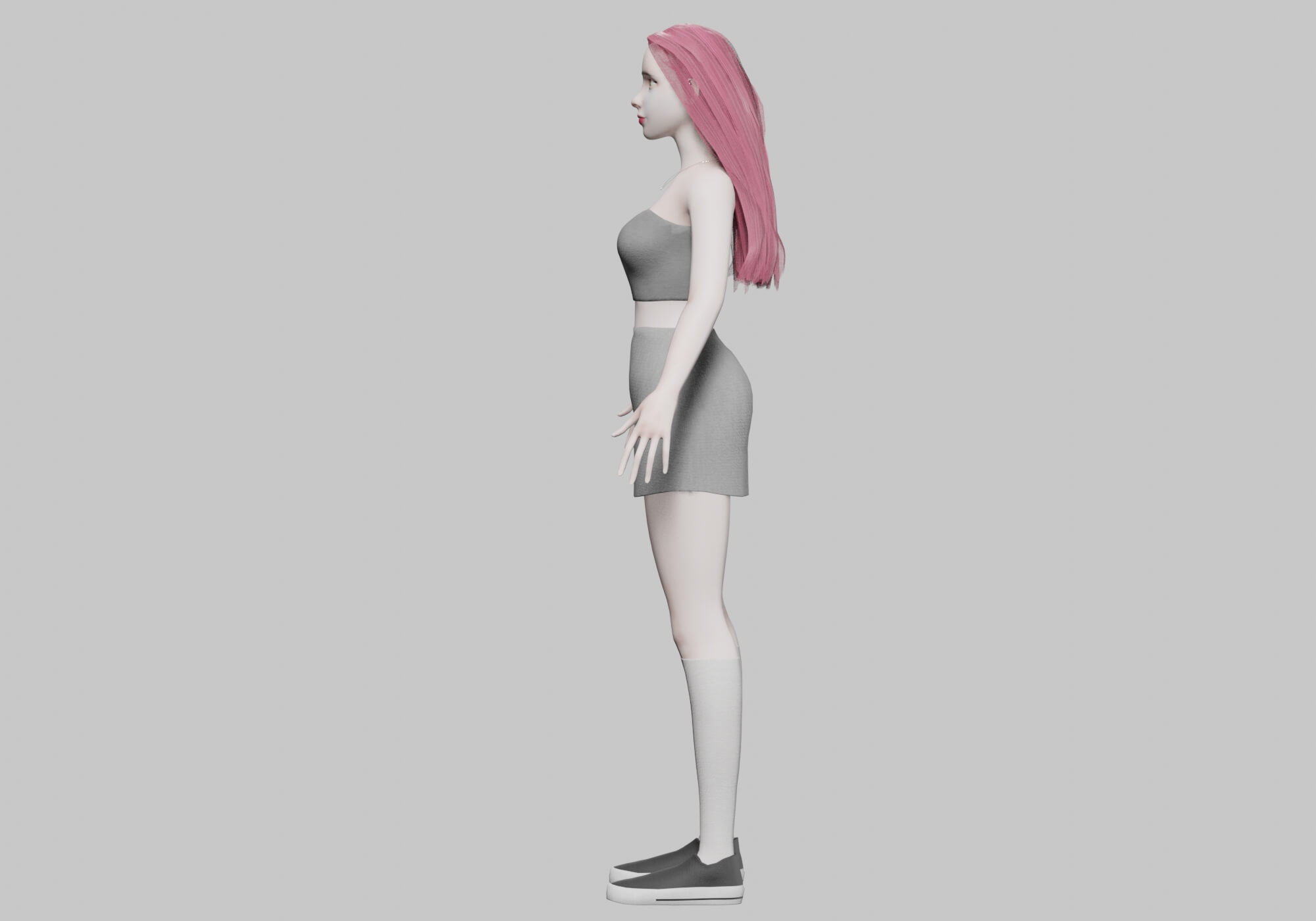 Basic Standard Woman V28250 - 3D Model by nickianimations