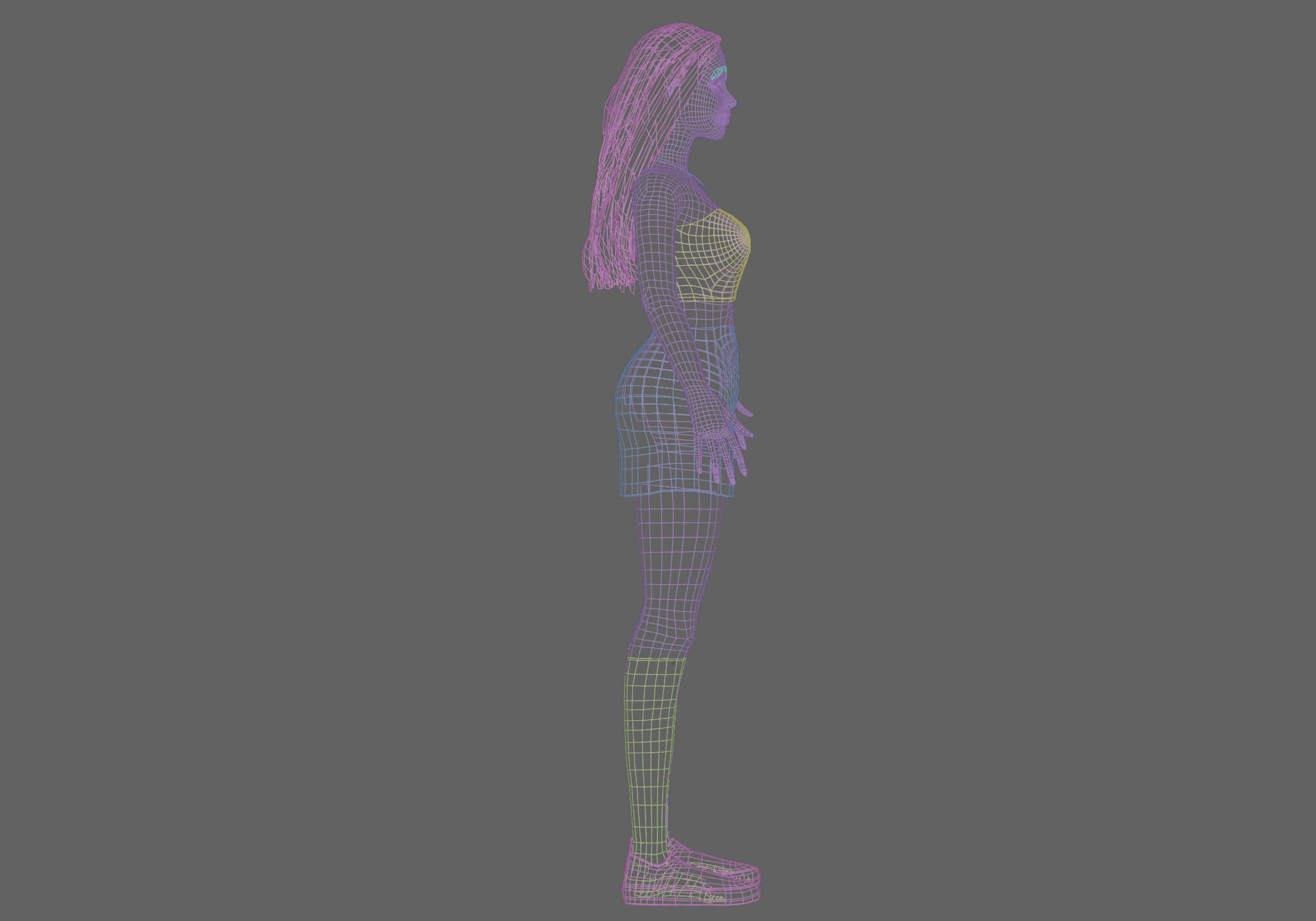 Basic Standard Woman V28250 - 3D Model by nickianimations