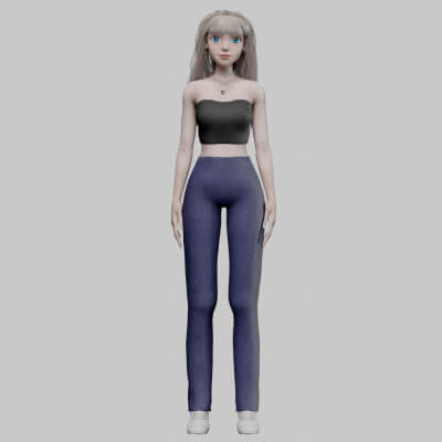 Basic Standard Woman V33699 - 3D Model by nickianimations