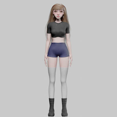 Basic Standard Woman V37618 - 3D Model by nickianimations