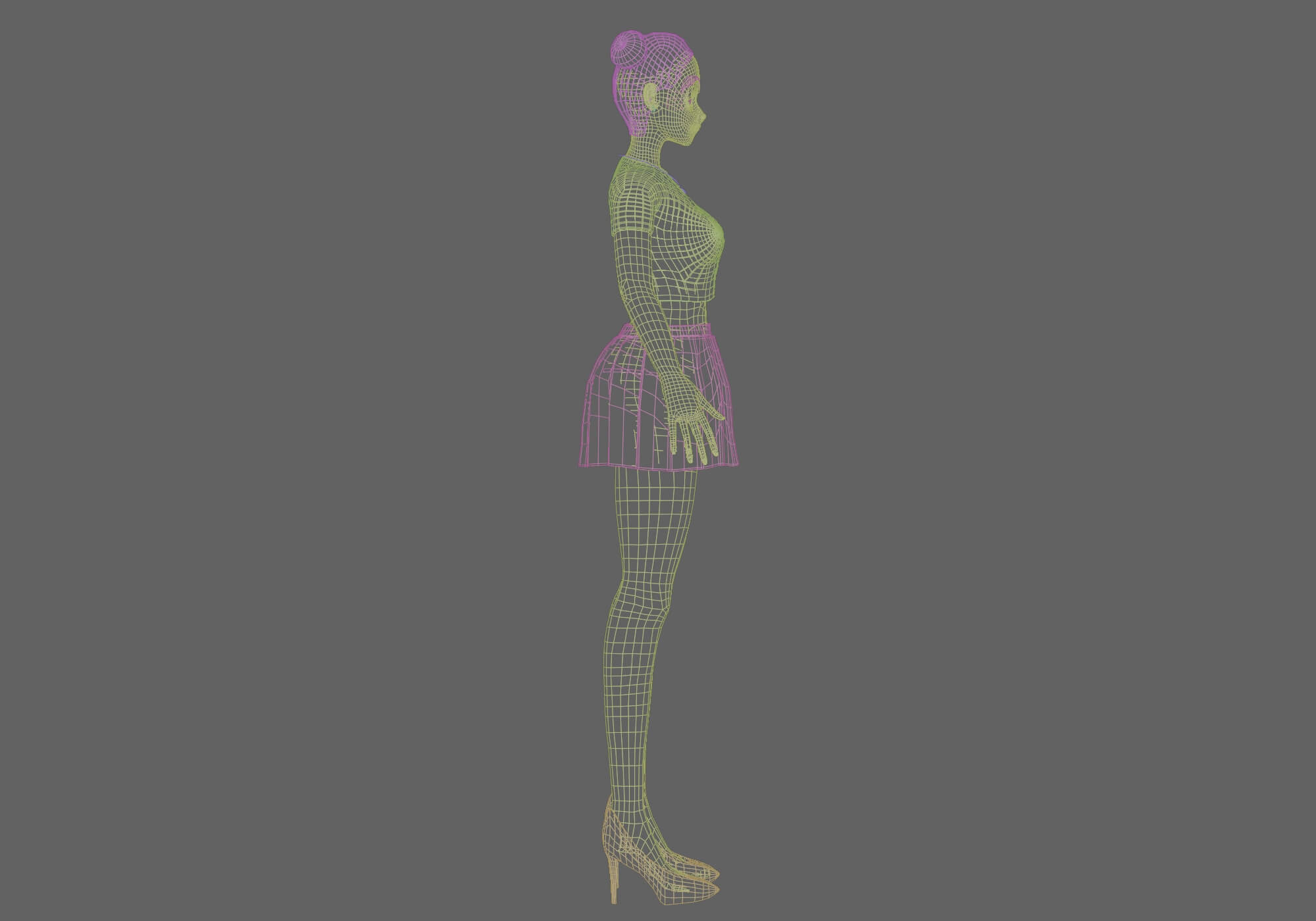 Basic Sweet Girl V19539 - 3D Model by nickianimations