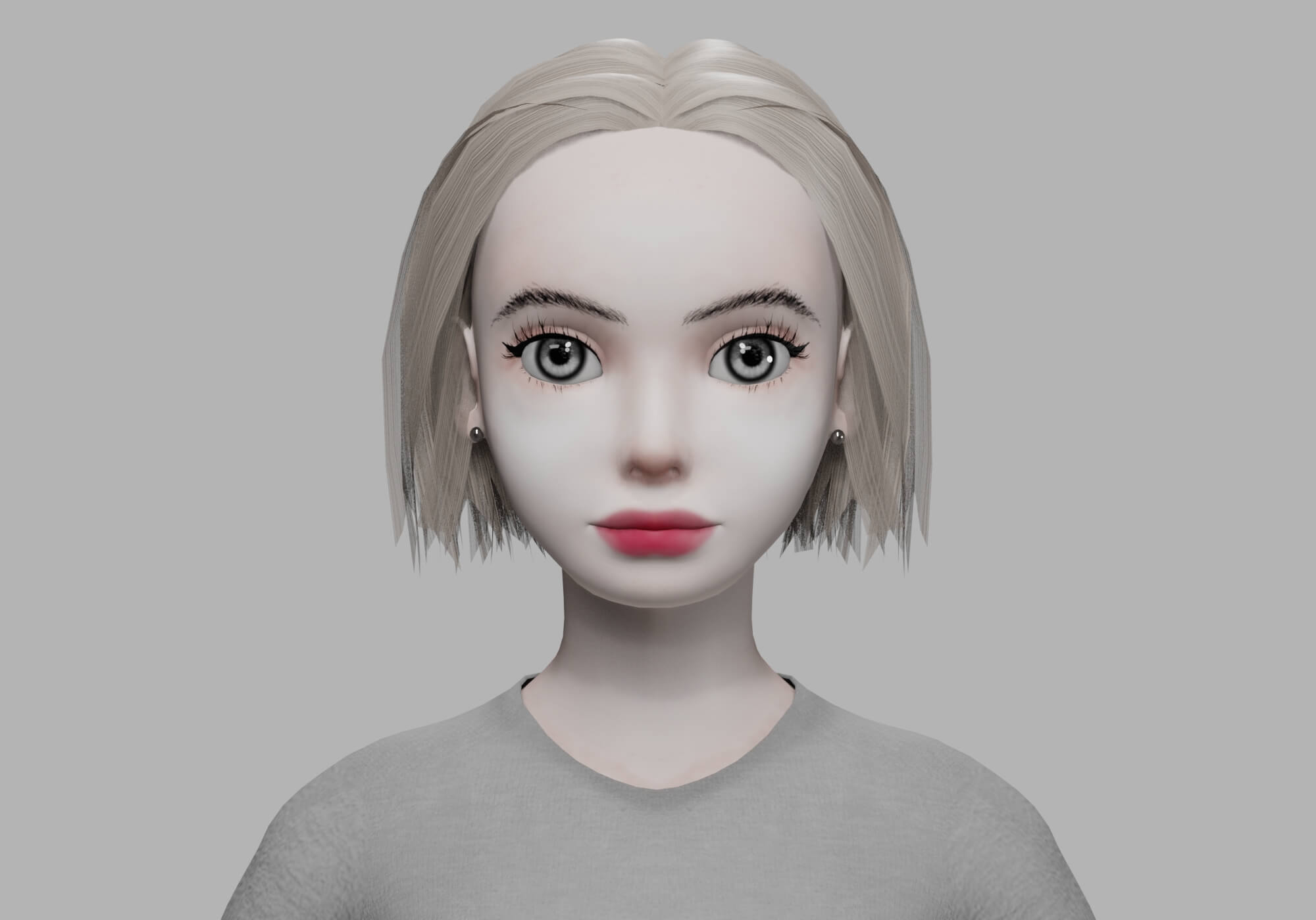 Basic Sweet Woman V25854 - 3D Model by nickianimations